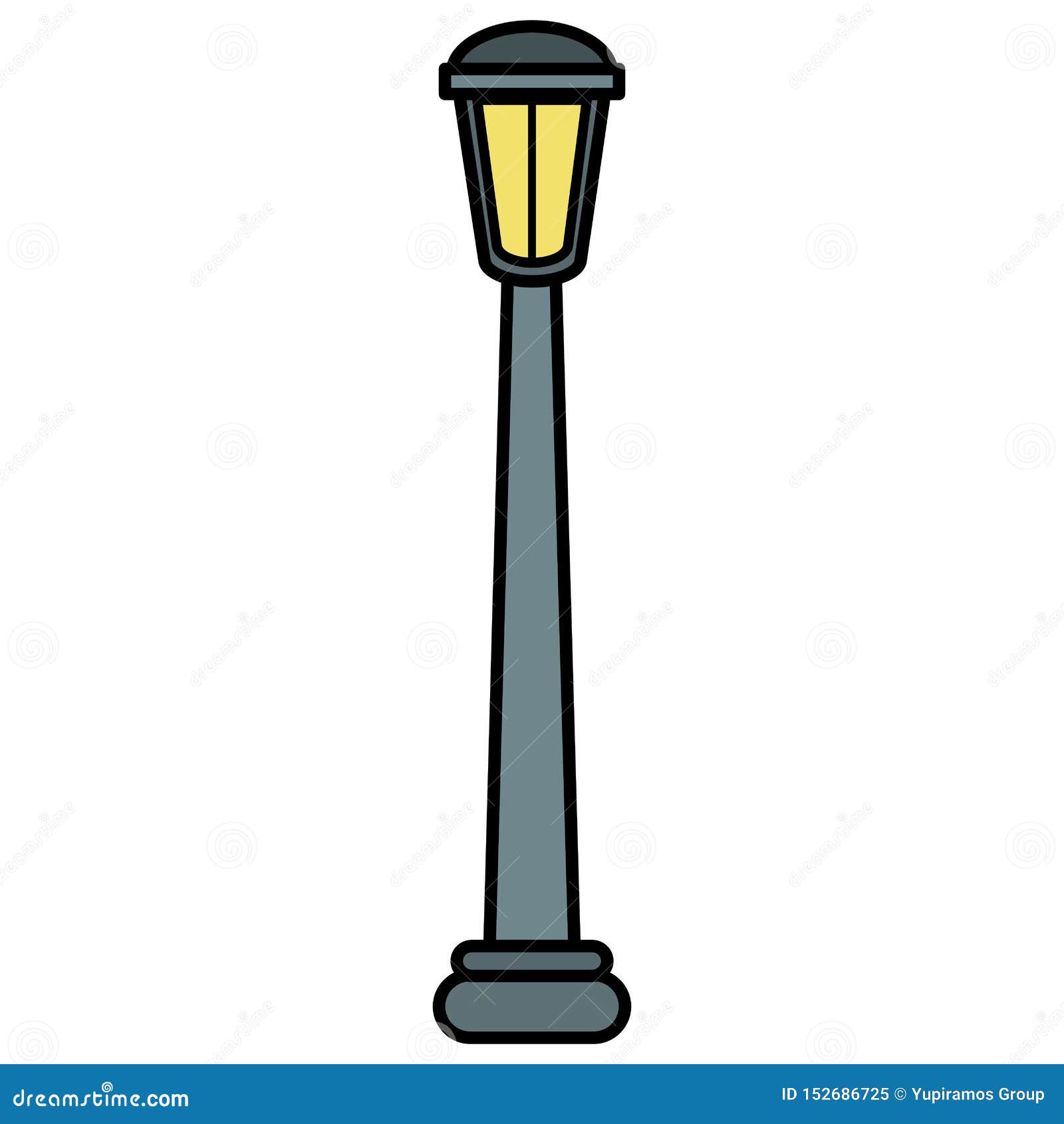 Icono Del Poste De La Luz De La Linterna Del Parque Ilustración del ...