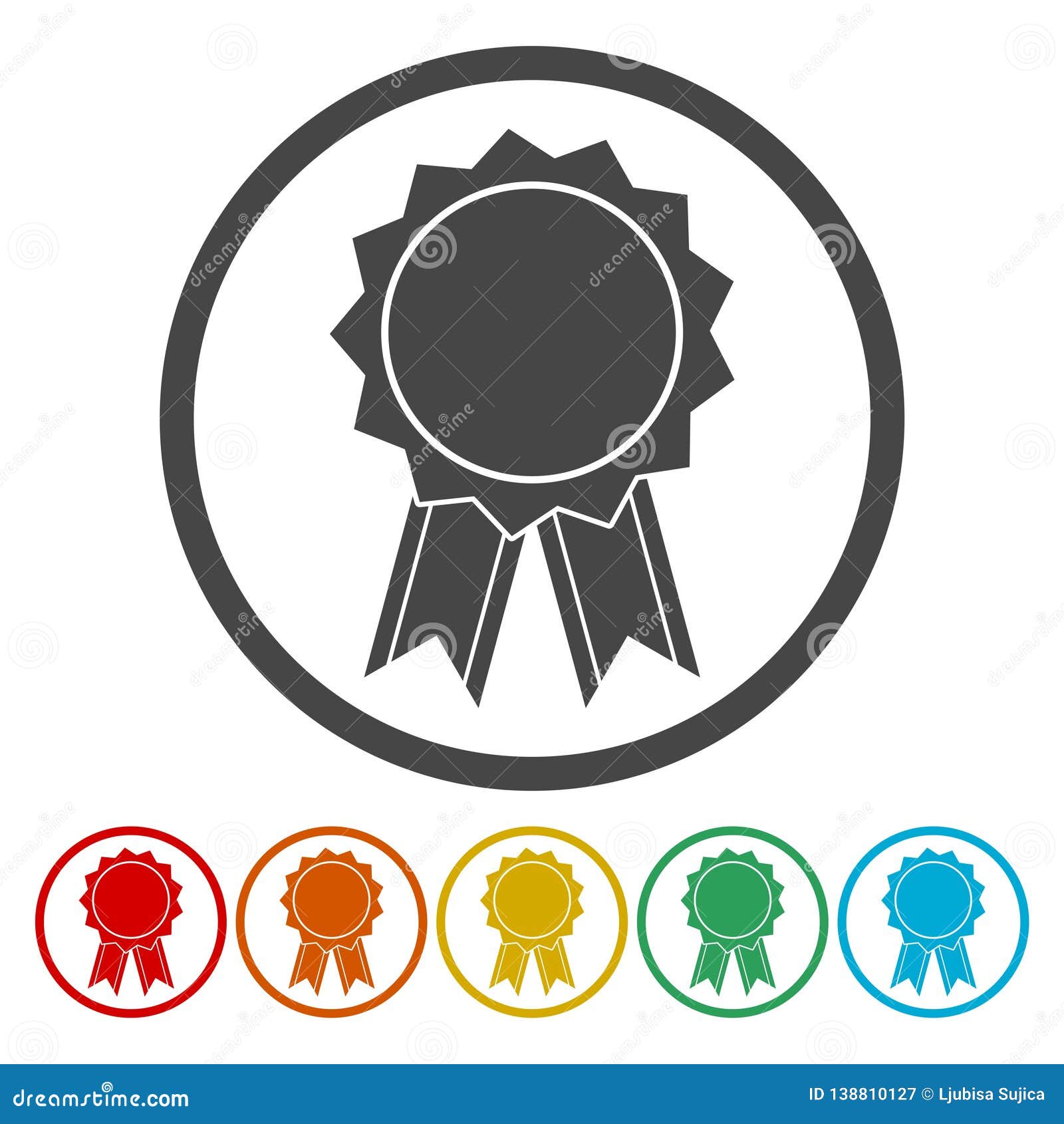 Icono del premio ilustración del vector. Ilustración de ceremonia ...