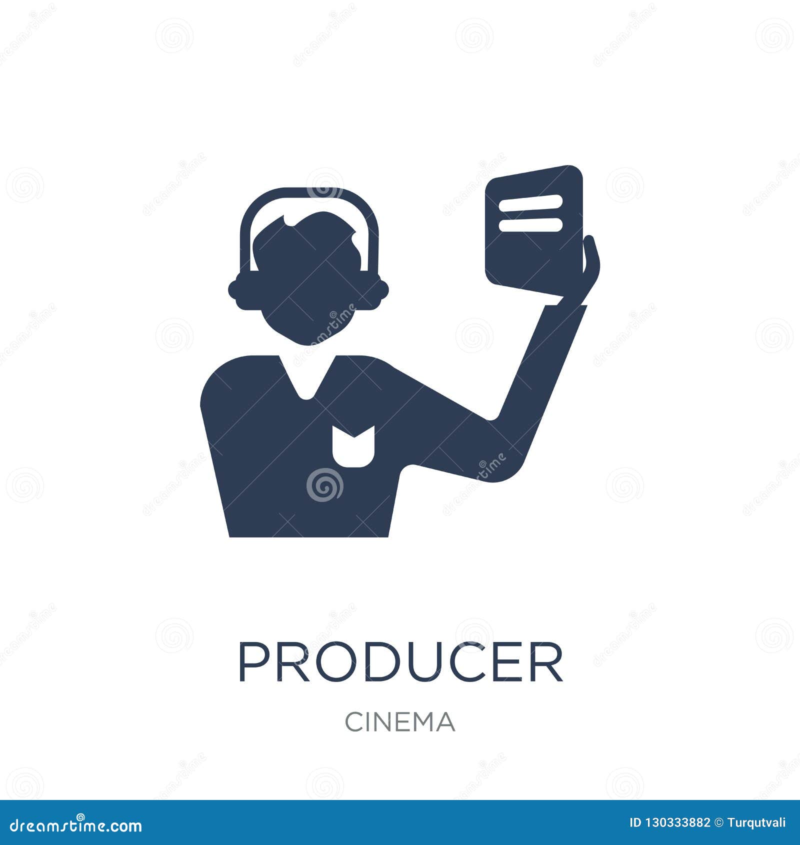 Icono del productor ilustración del vector. Ilustración de copia ...