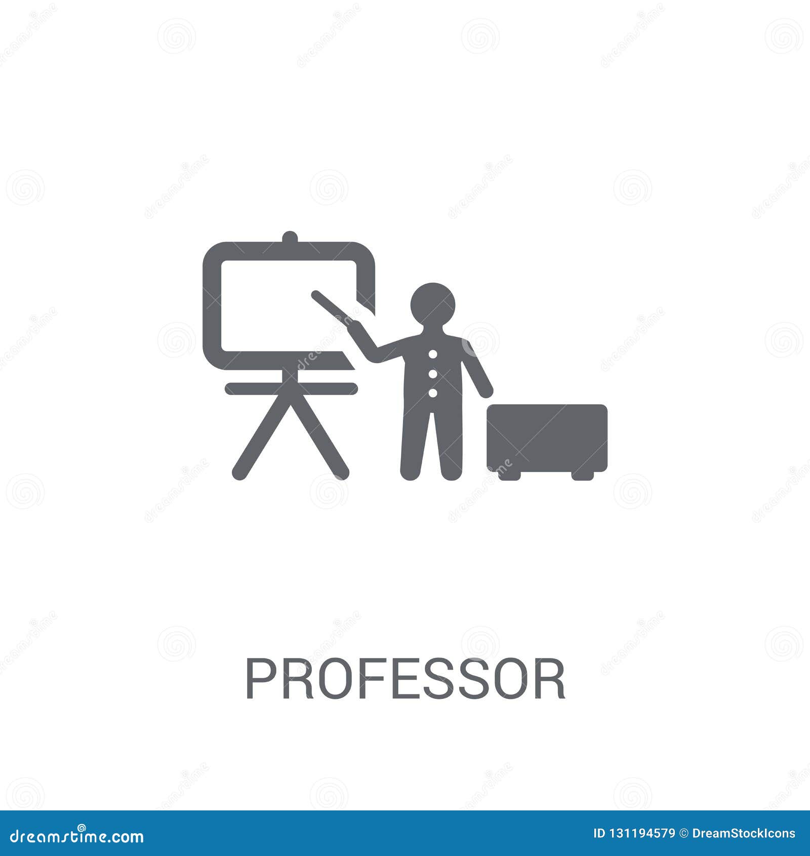 Icono del profesor ilustración del vector. Ilustración de oficina ...