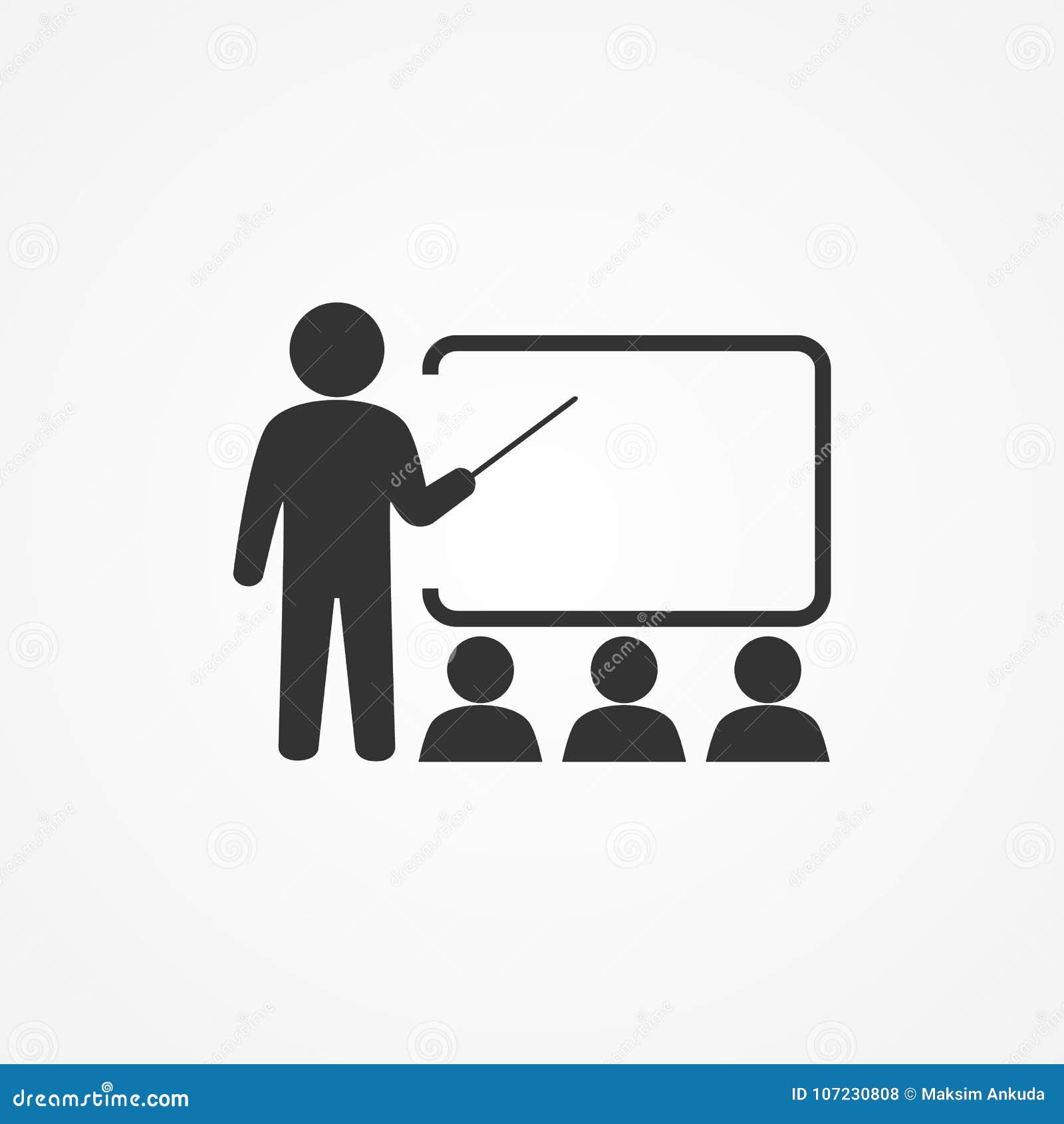 Icono Del Profesor De La Imagen Del Vector Stock de ilustración ...