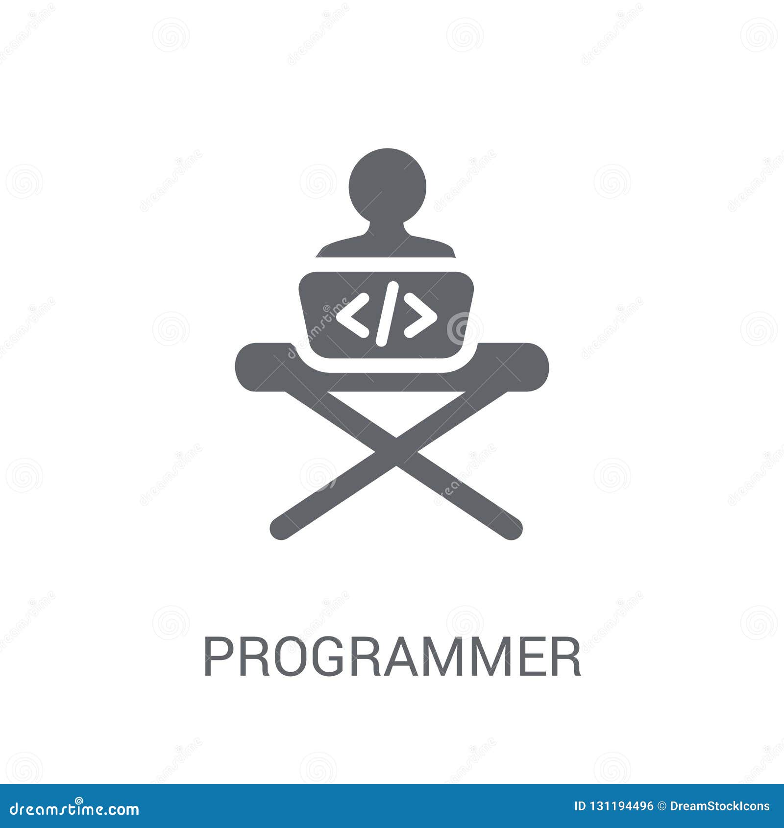 Icono del programador ilustración del vector. Ilustración de ...