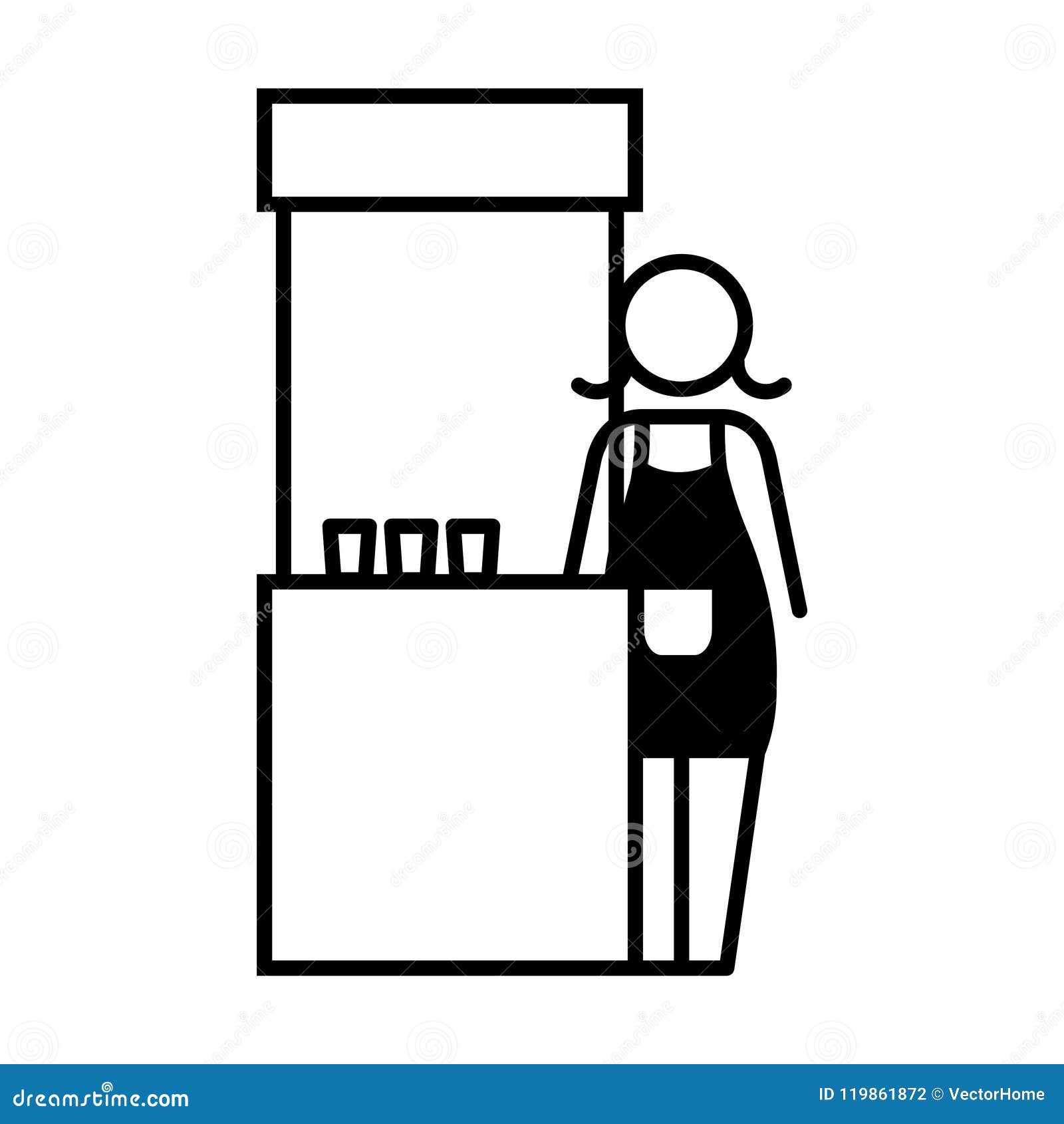 Icono Del Promotor, Ejemplo Del Vector Ilustración del Vector ...