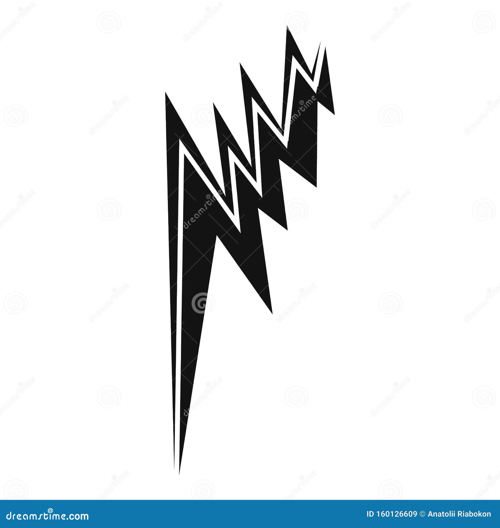 Icono Del Rayo, Estilo Simple Ilustración del Vector - Ilustración de ...