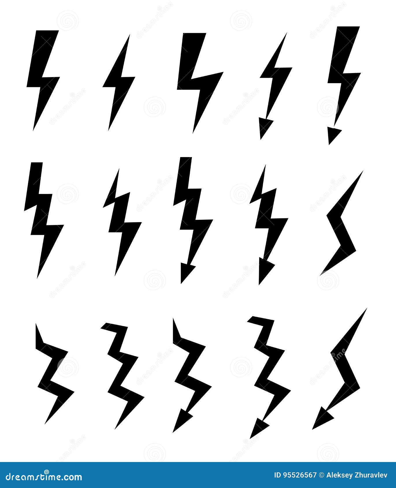 Icono Del Rayo Ilustración Del Vector Ilustración del Vector ...