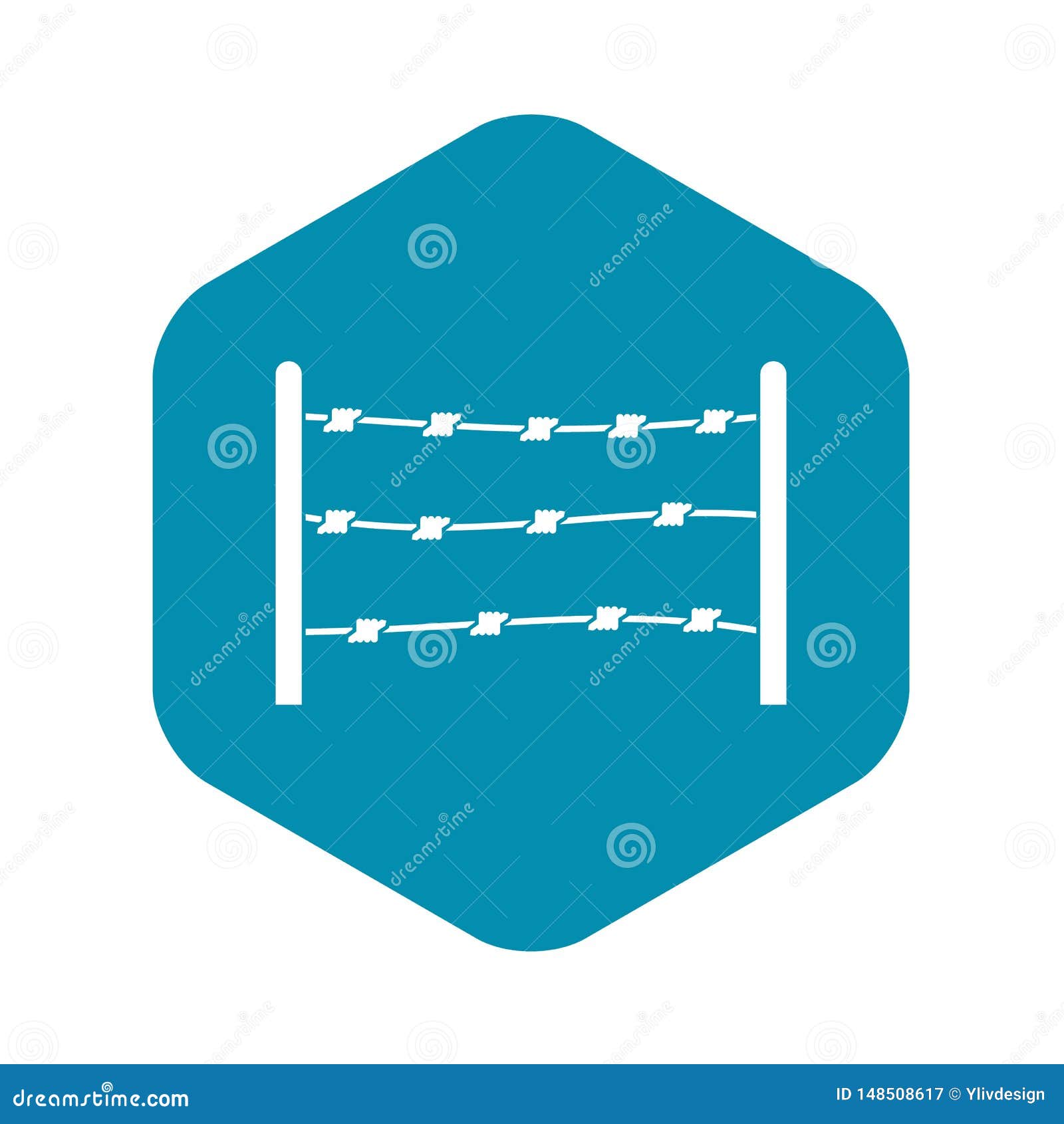 Icono Del ?rea Restricta, Estilo Simple Ilustración del Vector ...