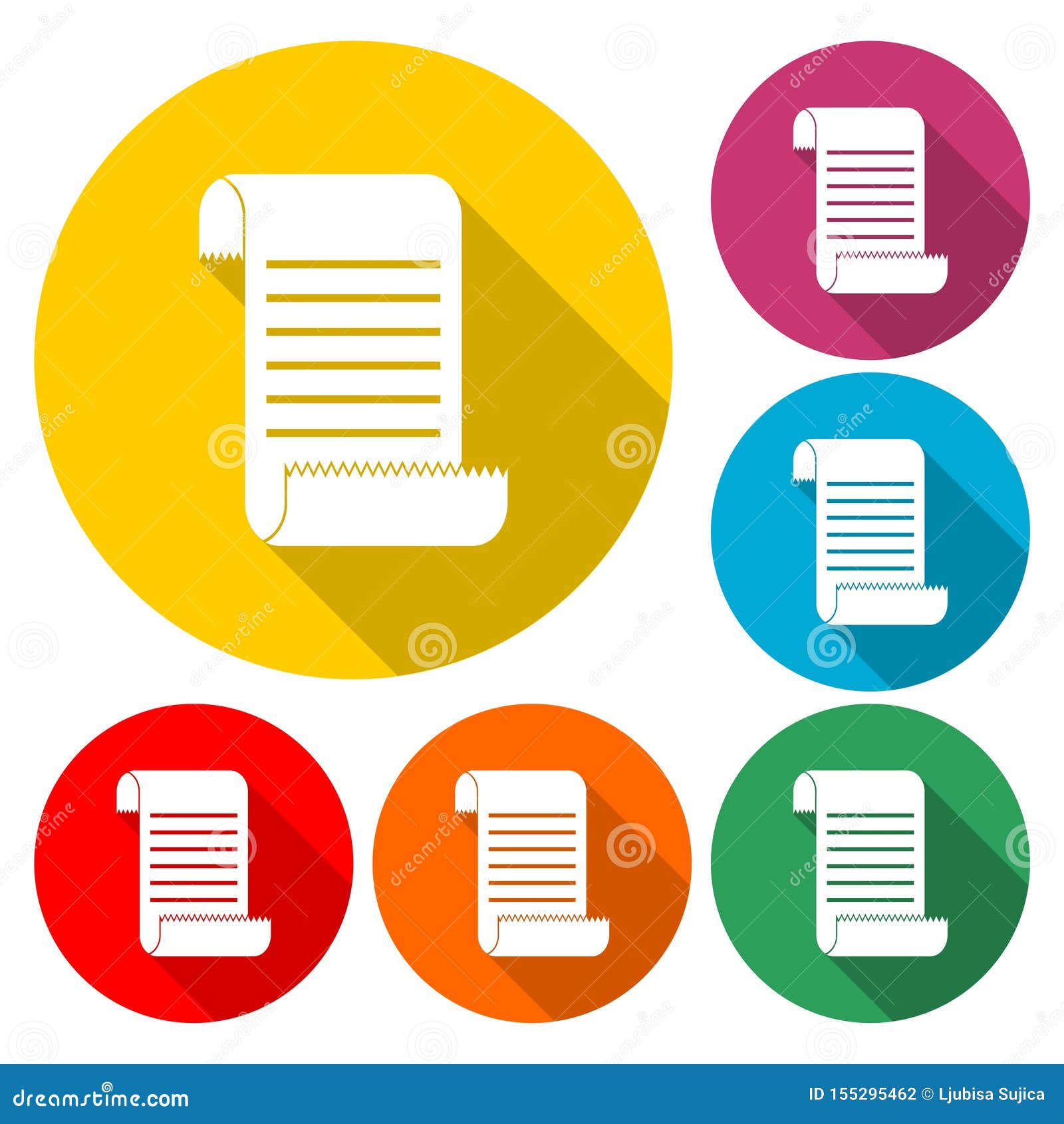 Icono Del Recibo Del Vector - Ejemplo Ilustración del Vector ...