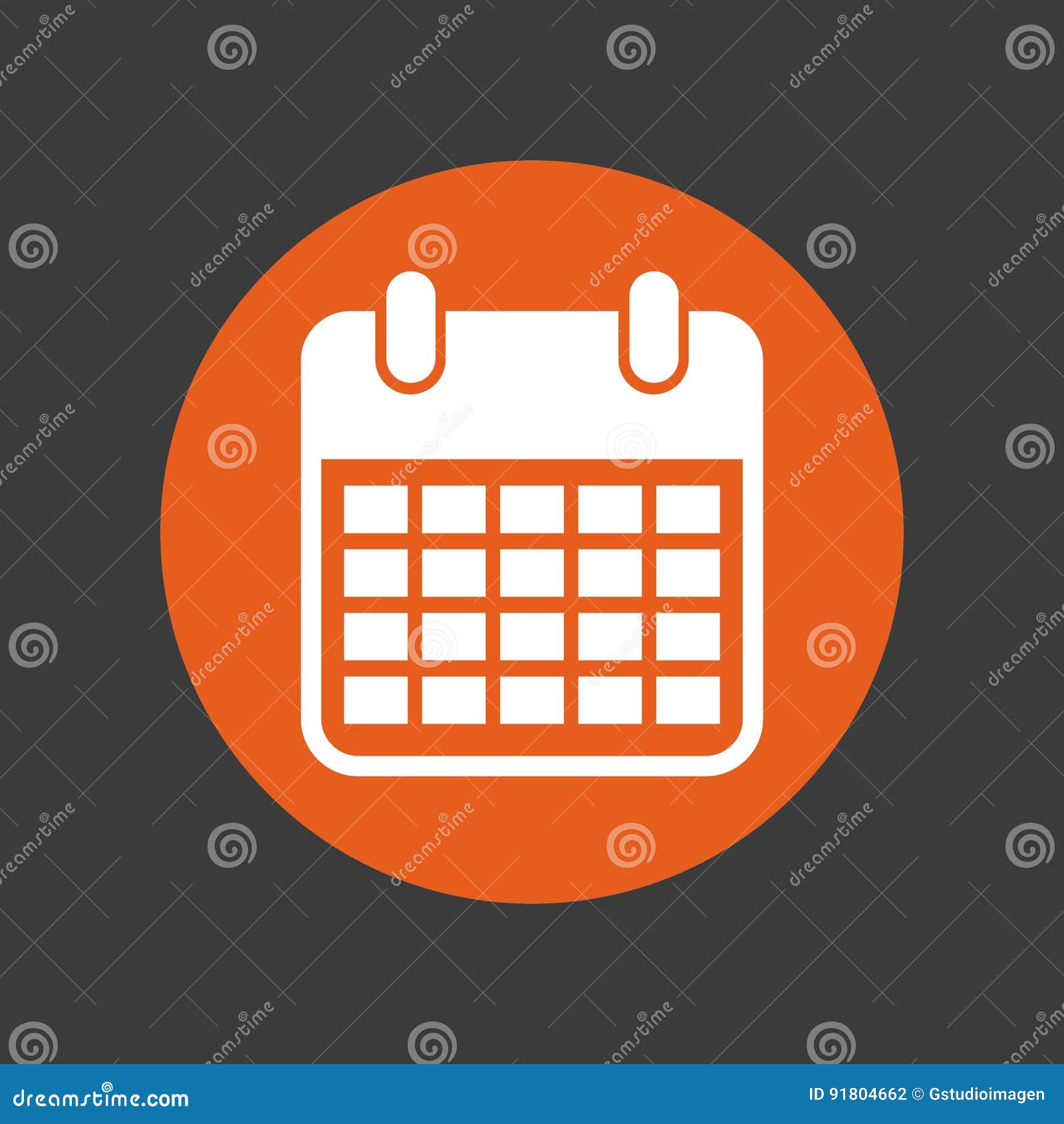 Icono Del Recordatorio Del Calendario Ilustración del Vector ...