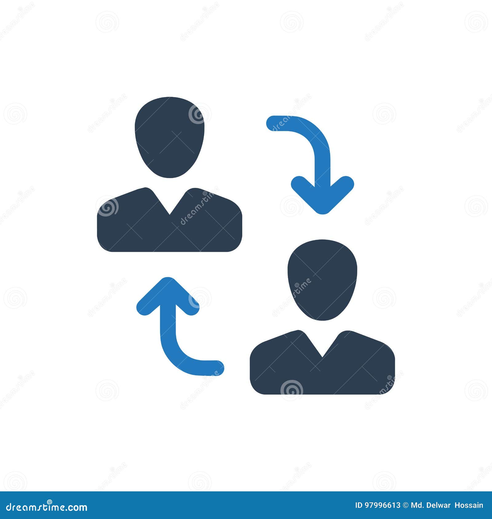 Icono Del Reemplazo Del Empleado Ilustración del Vector - Ilustración ...