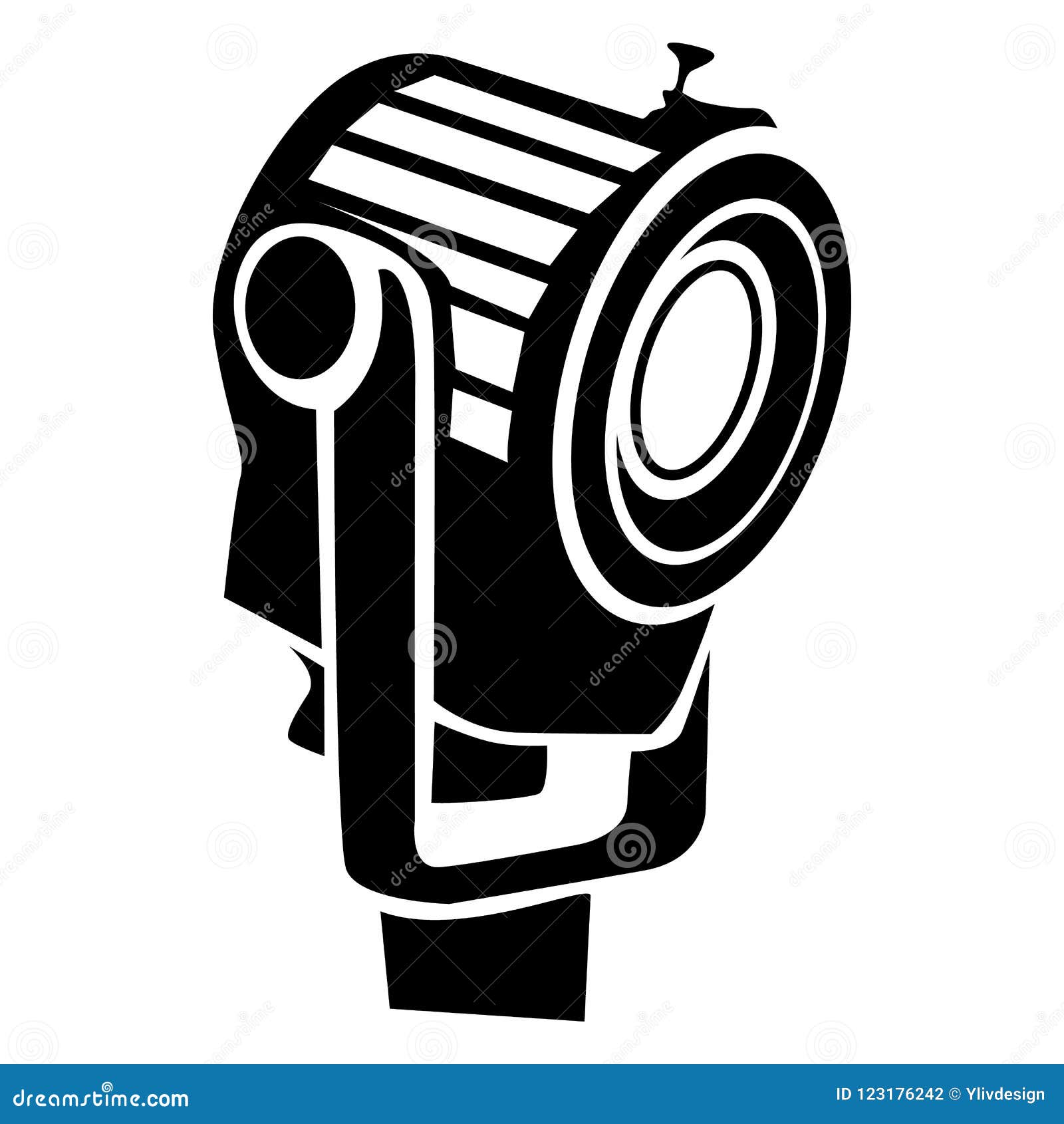 Icono Del Reflector En Estilo Simple Stock de ilustración - Ilustración ...