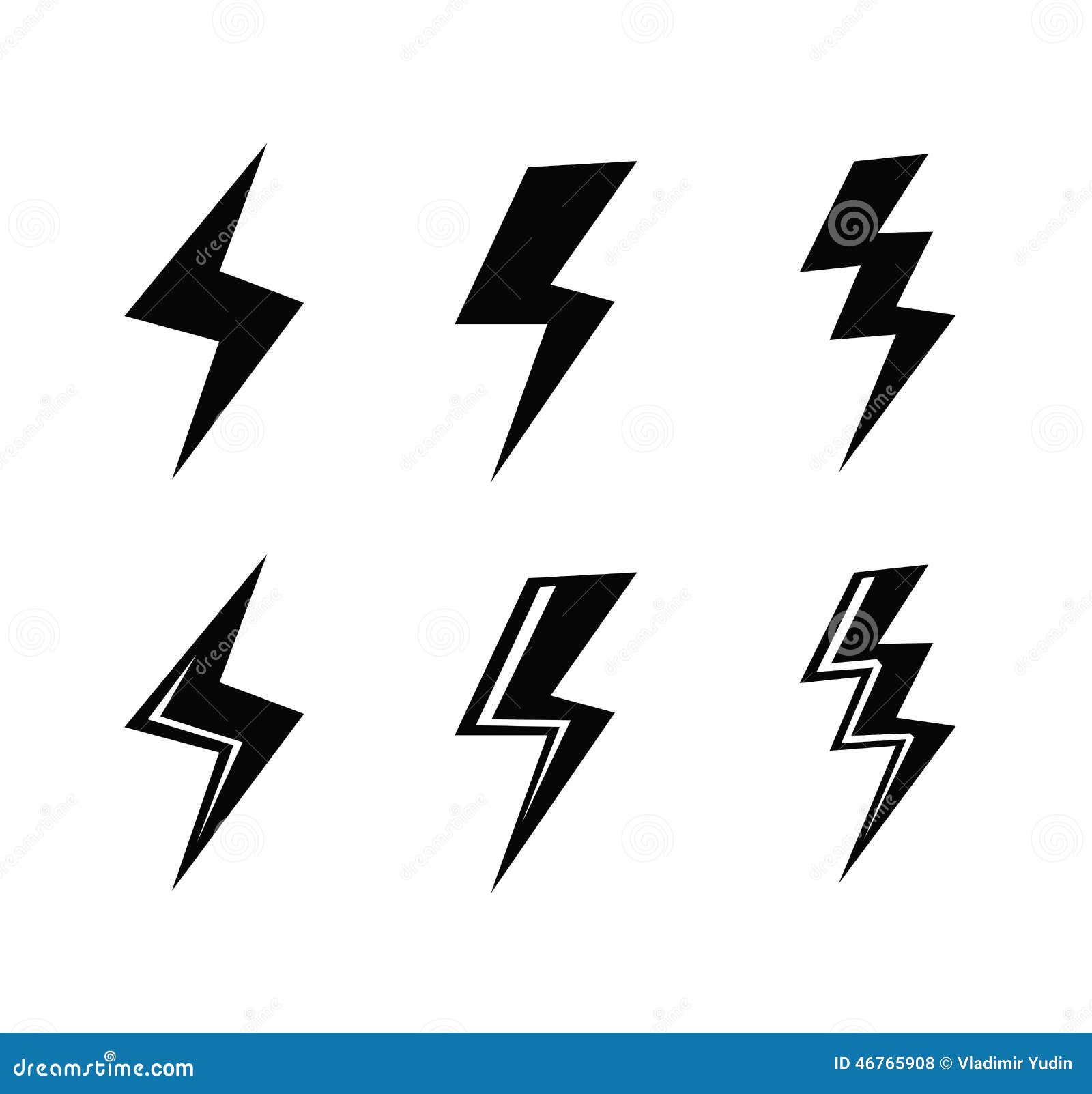 Icono del relámpago ilustración del vector. Ilustración de muestra ...