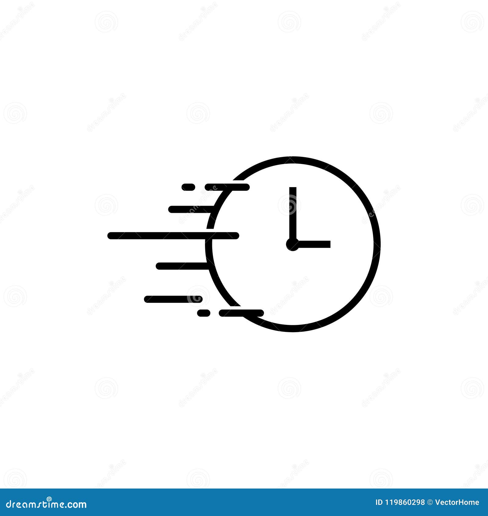 Icono Del Reloj De La Velocidad, Ejemplo Del Vector Ilustración del ...