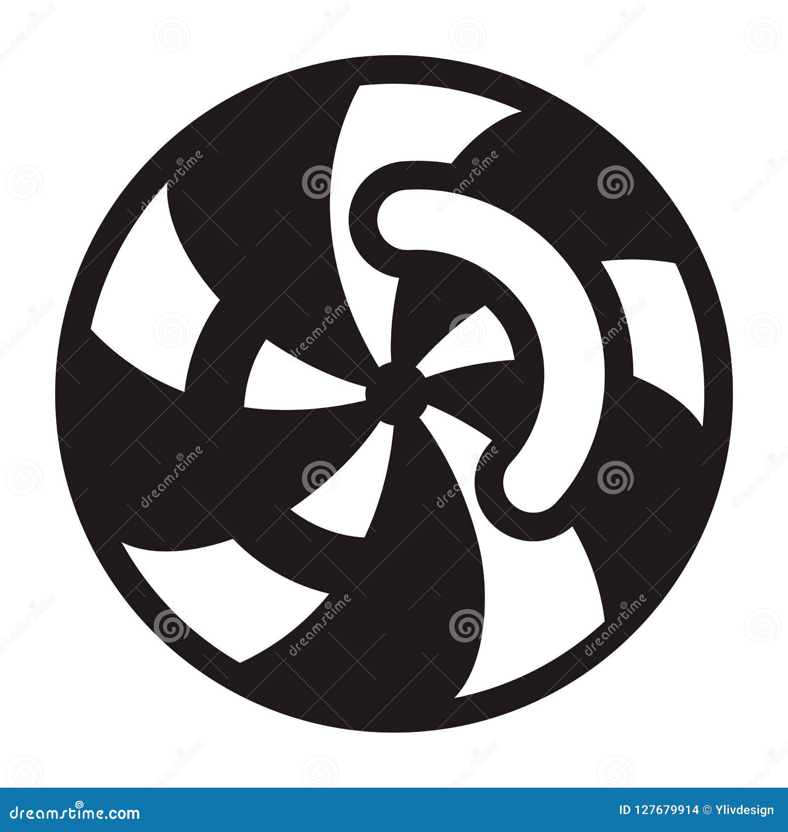 Icono Del Remolino, Estilo Simple Ilustración del Vector - Ilustración ...