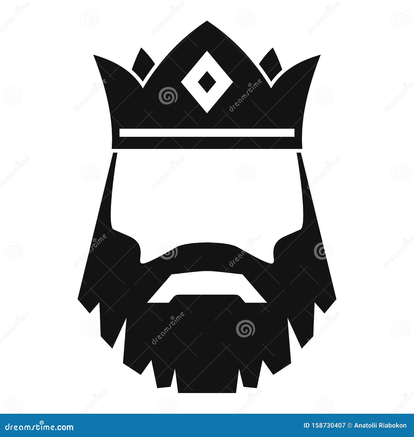 Icono Del Rey Knight, Estilo Simple Ilustración del Vector ...