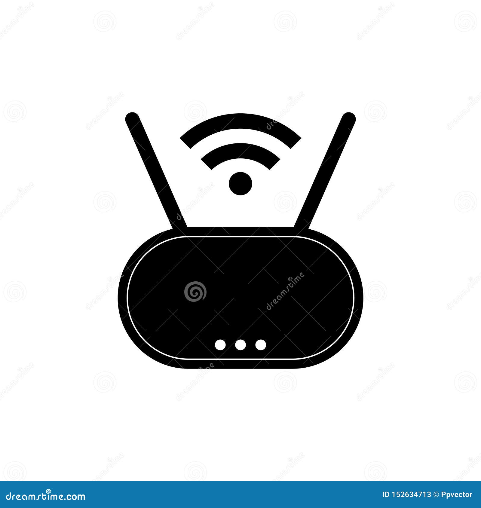 Icono del router de Wi-Fi ilustración del vector. Ilustración de ...