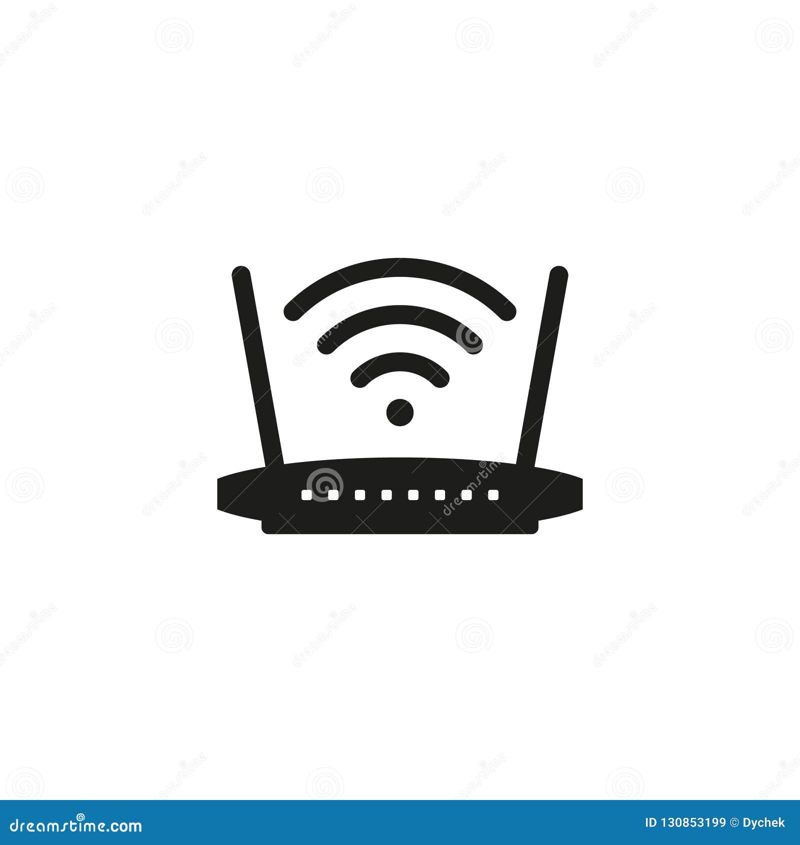 Icono Del Router Ejemplo Simple Del Vector Ilustración del Vector ...