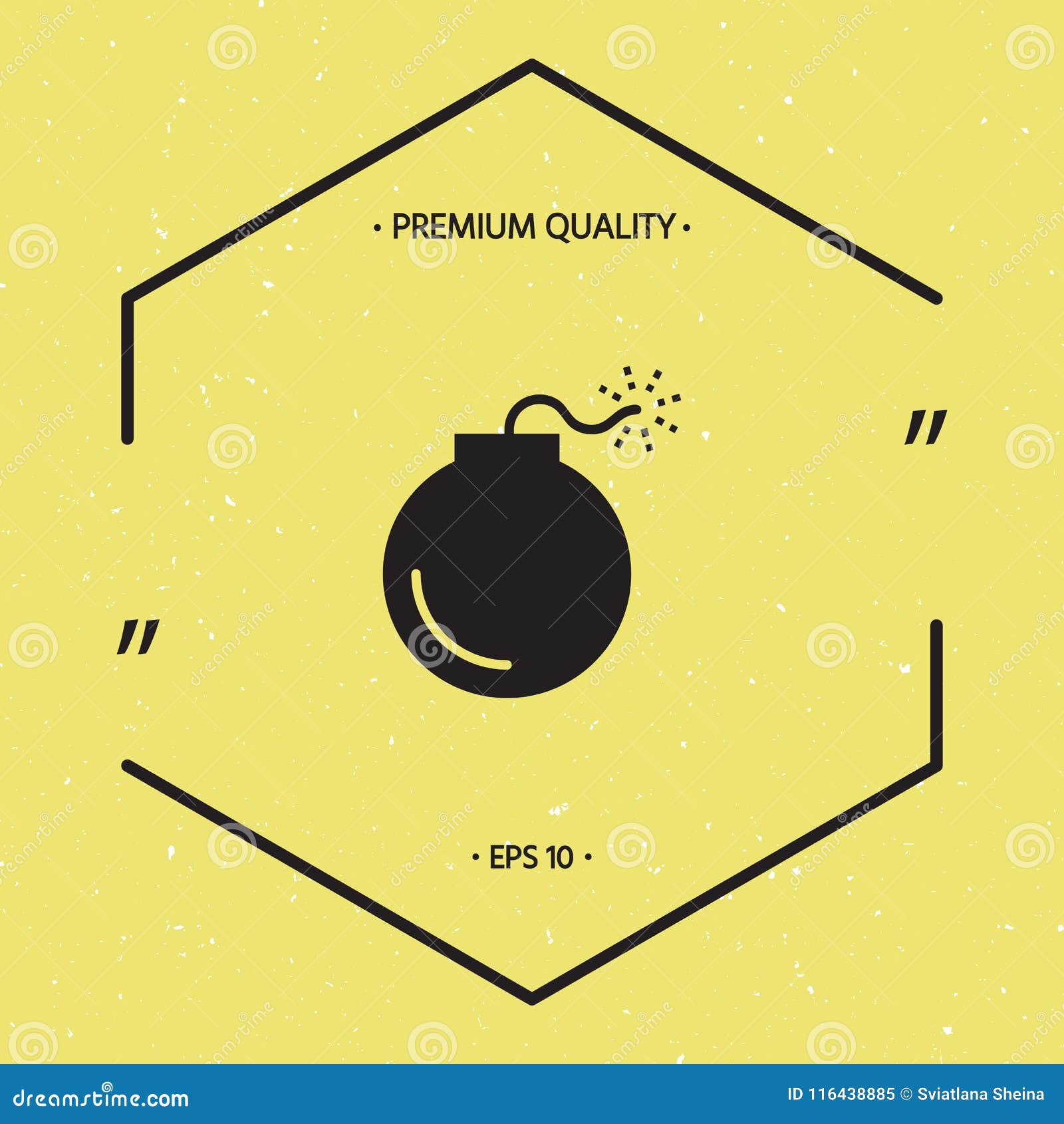 Icono Del Símbolo De La Bomba Ilustración del Vector - Ilustración de ...