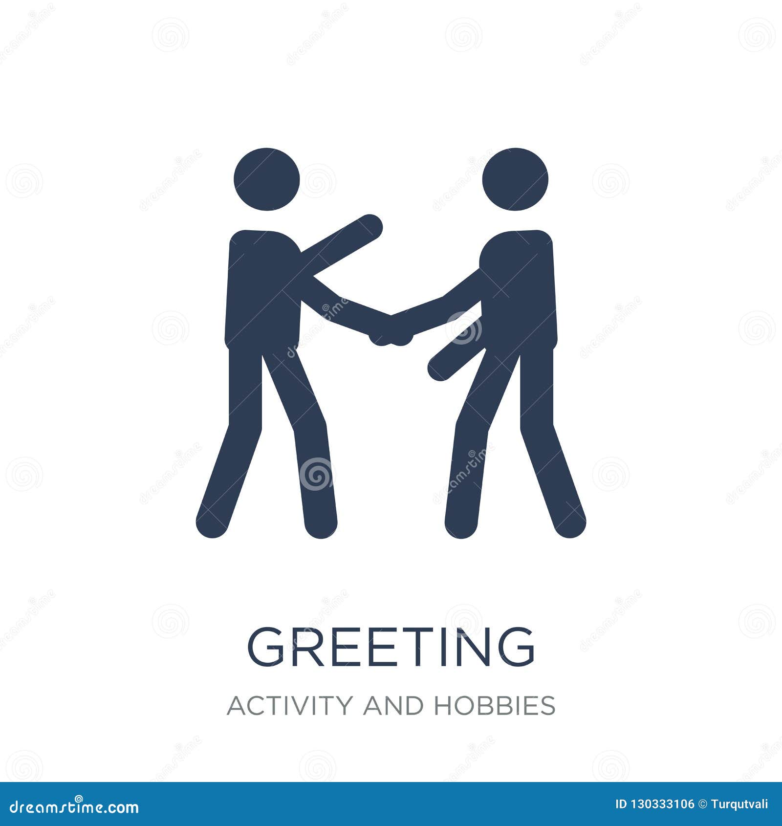 Icono del saludo ilustración del vector. Ilustración de mubarak - 130333106