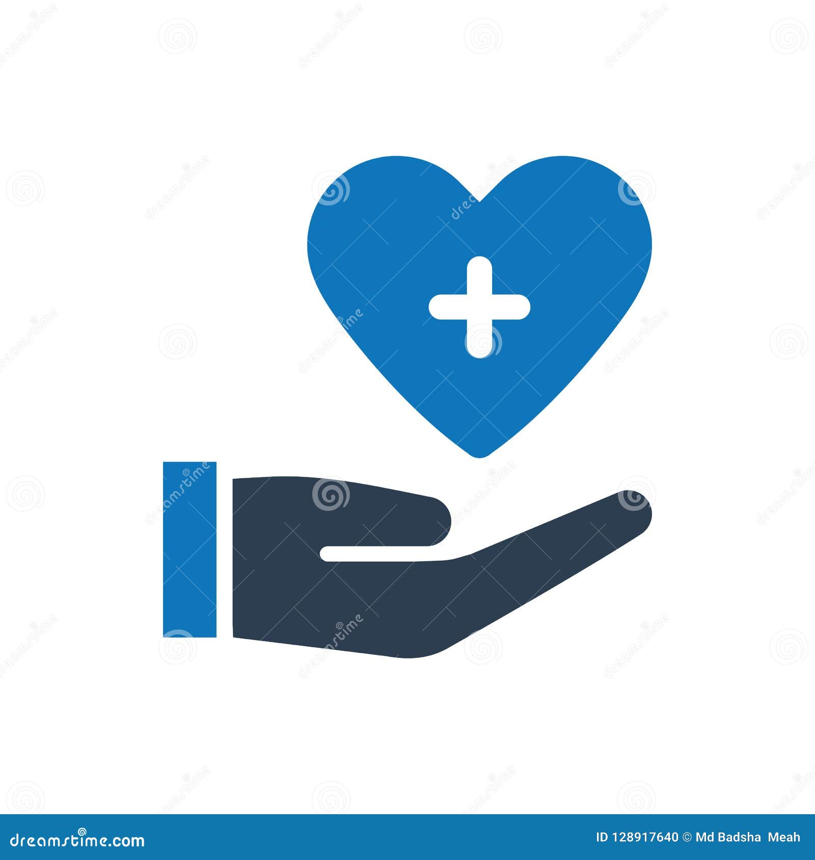 Icono del seguro médico ilustración del vector. Ilustración de cuidado ...