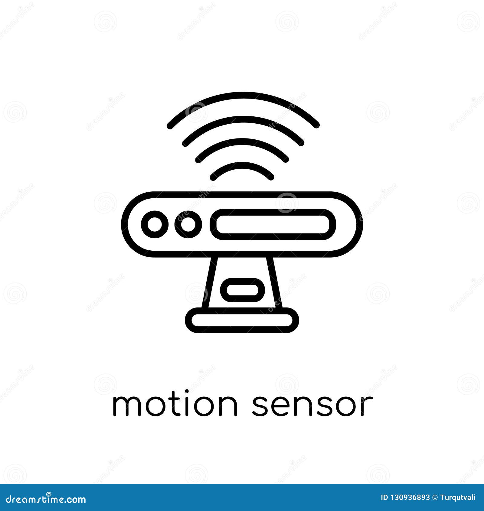 Icono Del Sensor De Movimiento Ilustración del Vector - Ilustración de ...