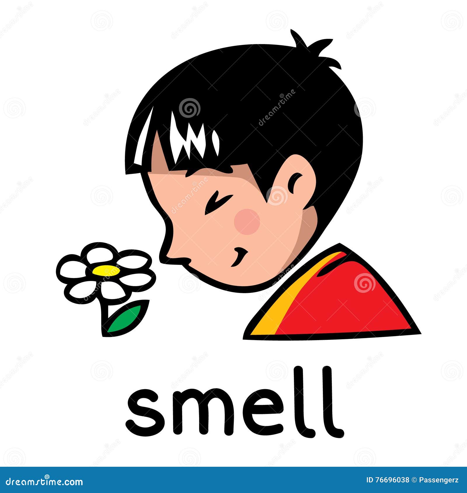 Icono del sentido del olor ilustración del vector. Ilustración de olor ...