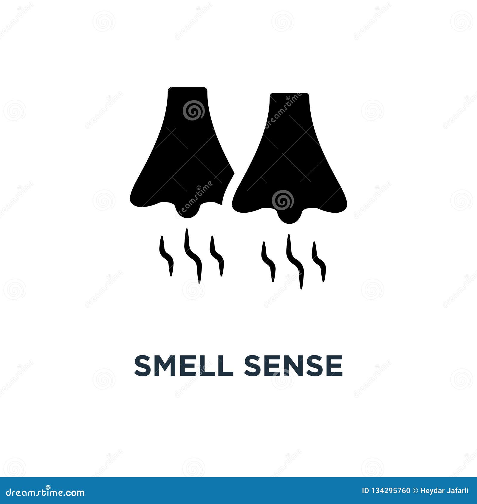 Icono Del Sentido Del Olor Ejemplo Simple Del Elemento Conce Del ...