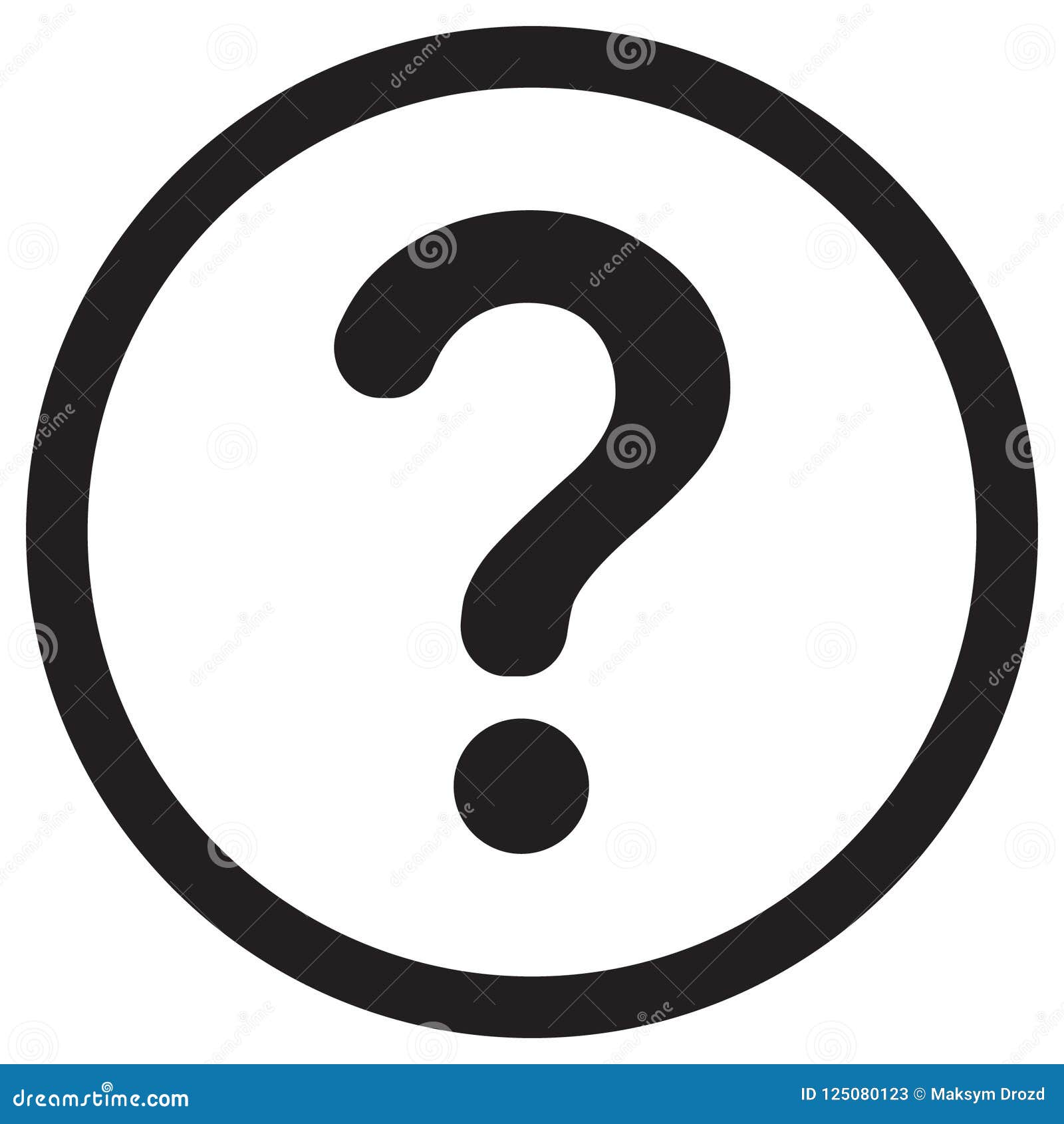 Icono Del Signo De Interrogación Stock de ilustración - Ilustración de ...