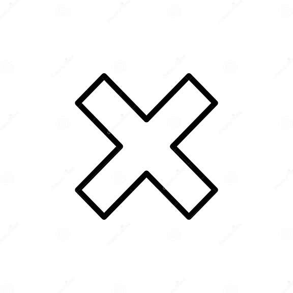 Icono Del Signo De Multiplicación Elemento Del Icono Simple Para Los