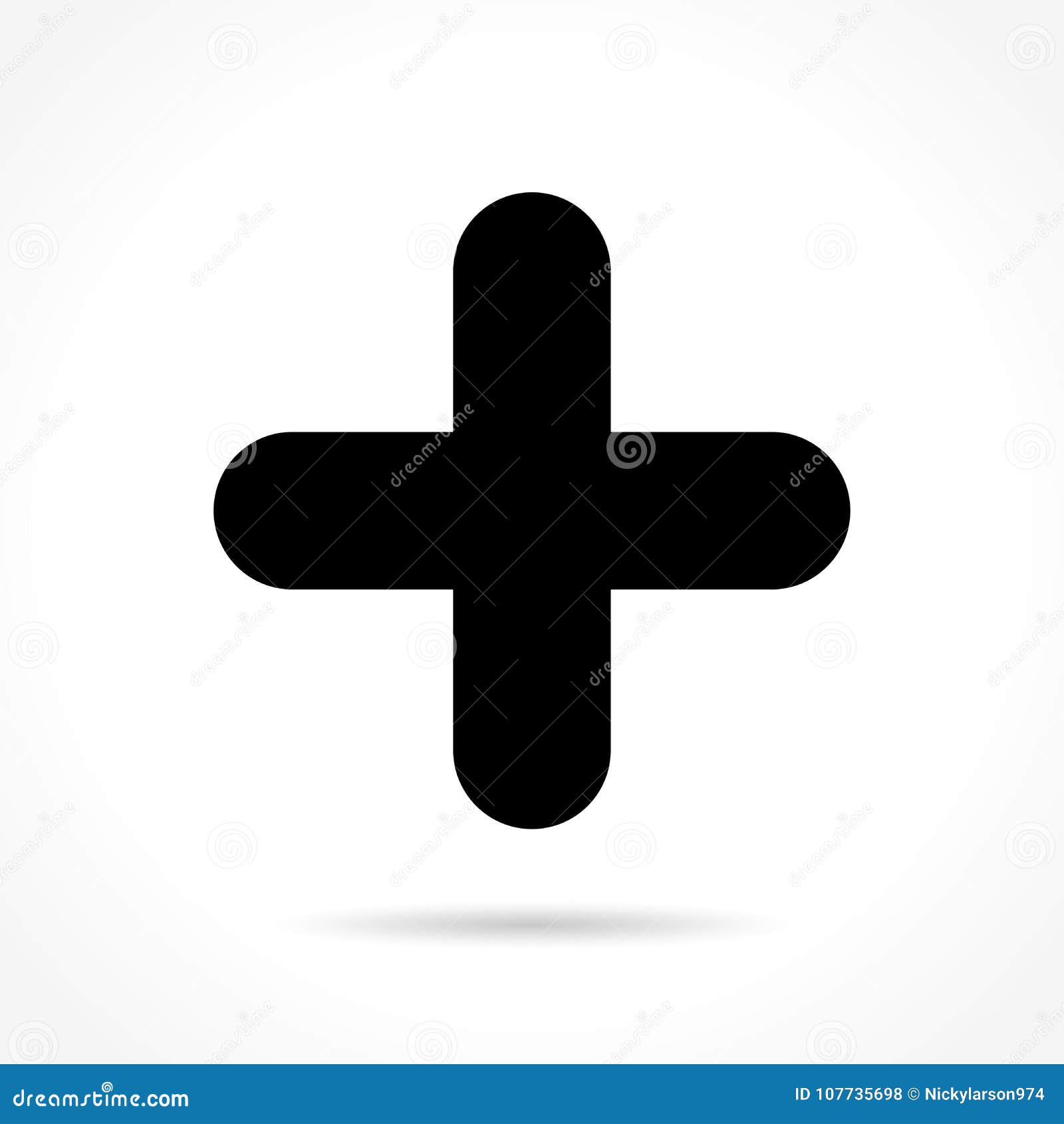 Icono del signo más ilustración del vector. Ilustración de icono ...