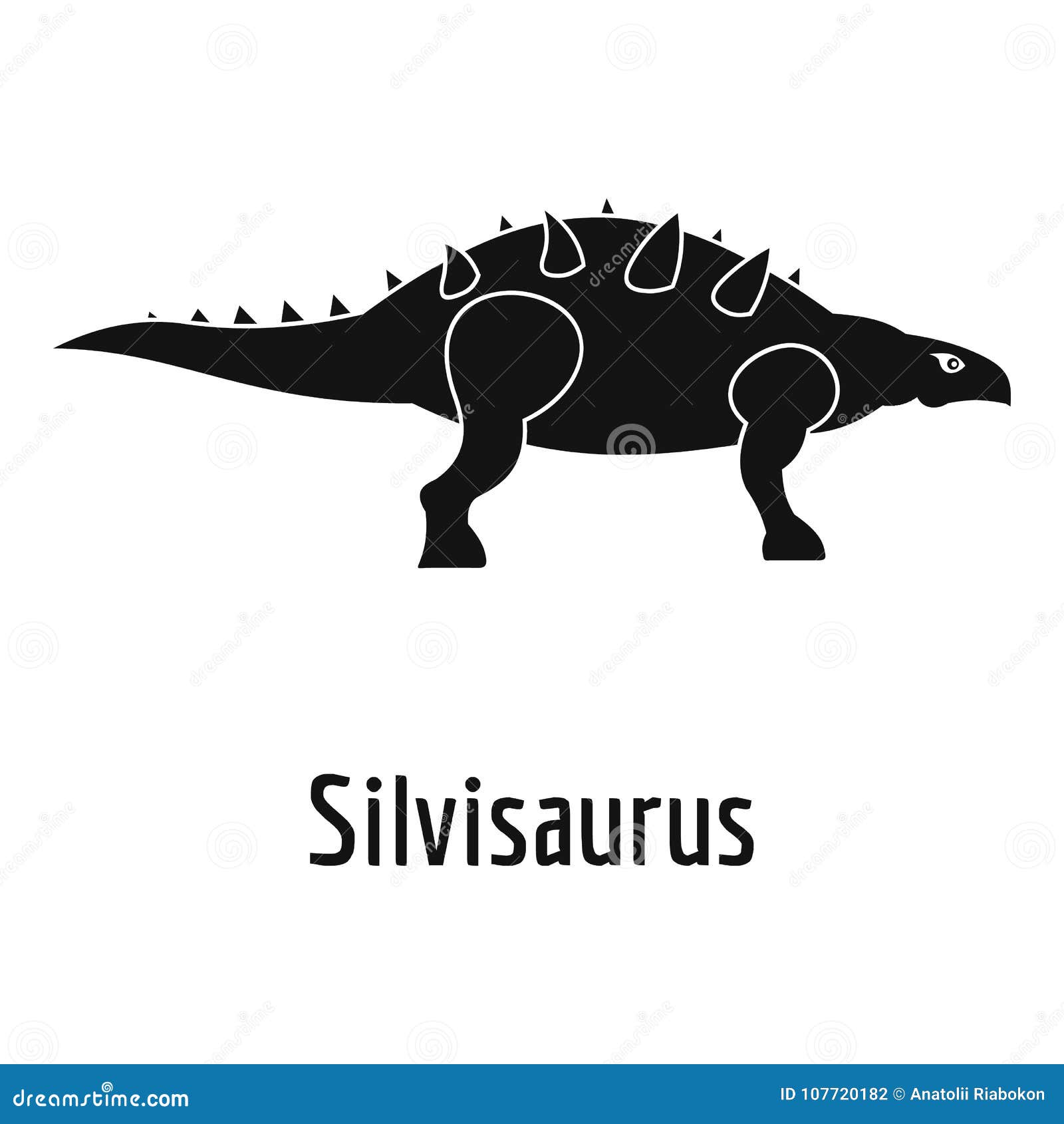 Icono Del Silvisaurus, Estilo Simple Ilustración del Vector ...