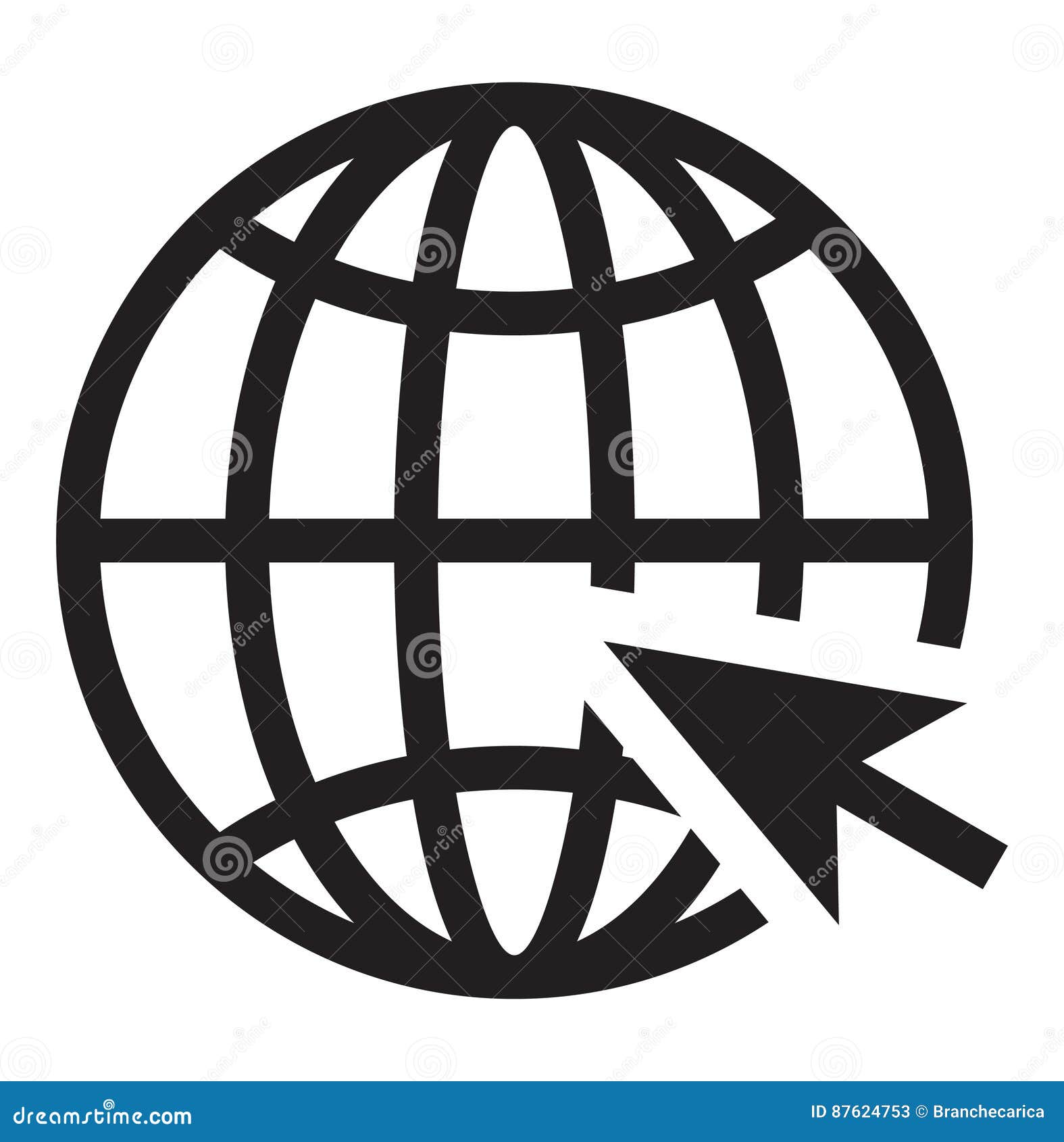 Icono del sitio web ilustración del vector. Ilustración de nearsighted ...