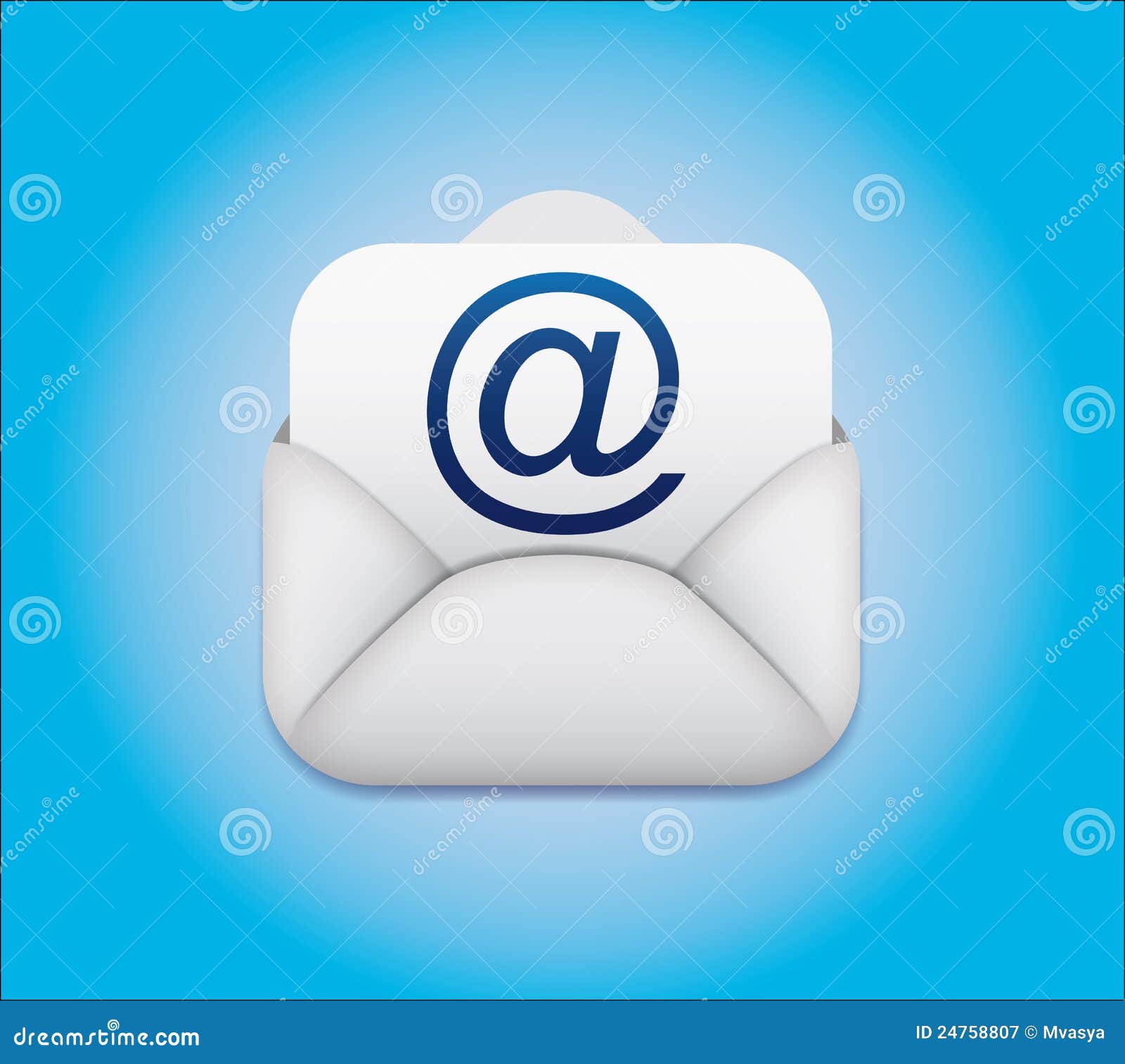 Icono Del Sobre Del Email Del Símbolo Ilustración del Vector ...