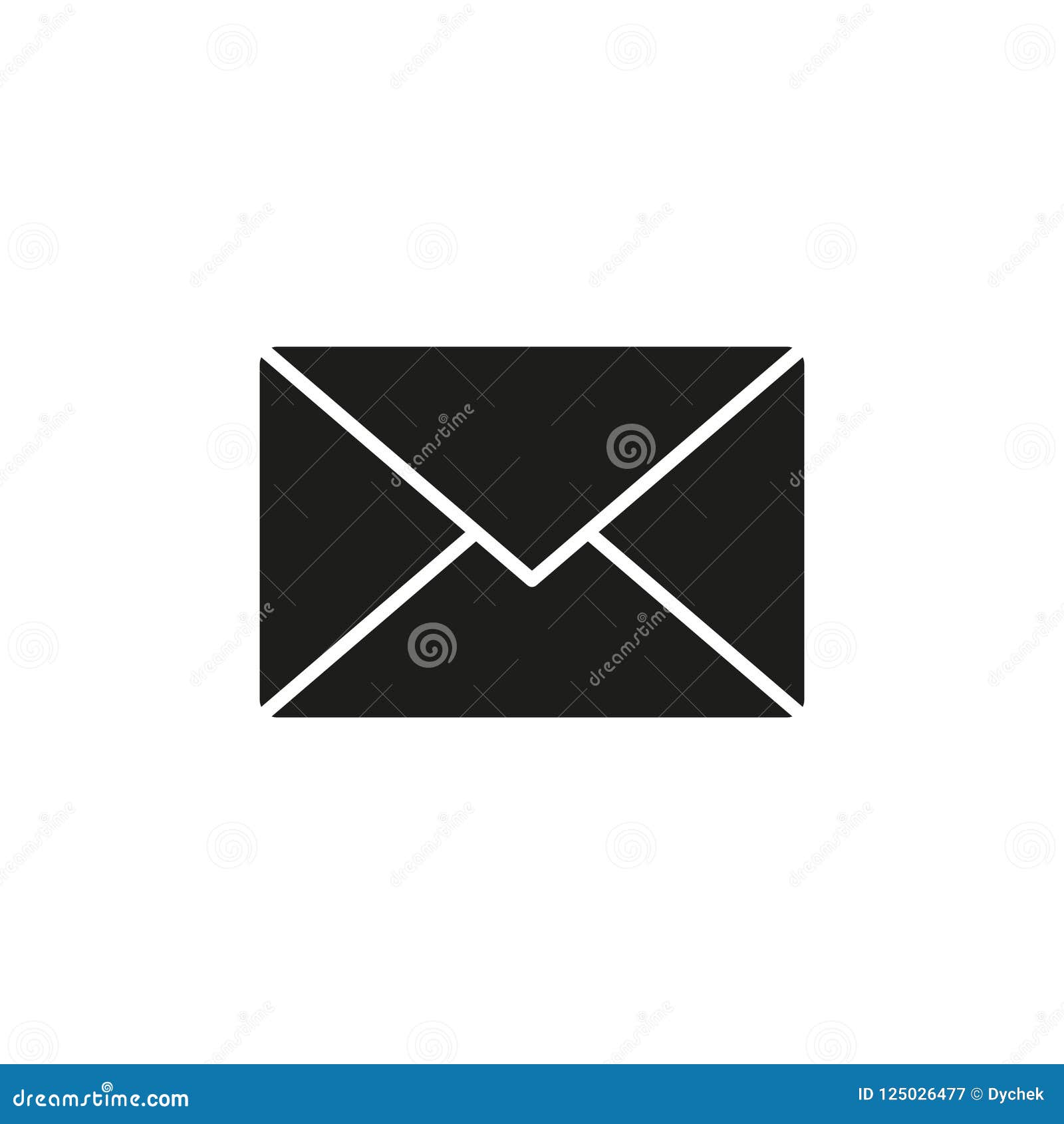 Icono Del Sobre Ejemplo Simple Del Vector Ilustración del Vector ...