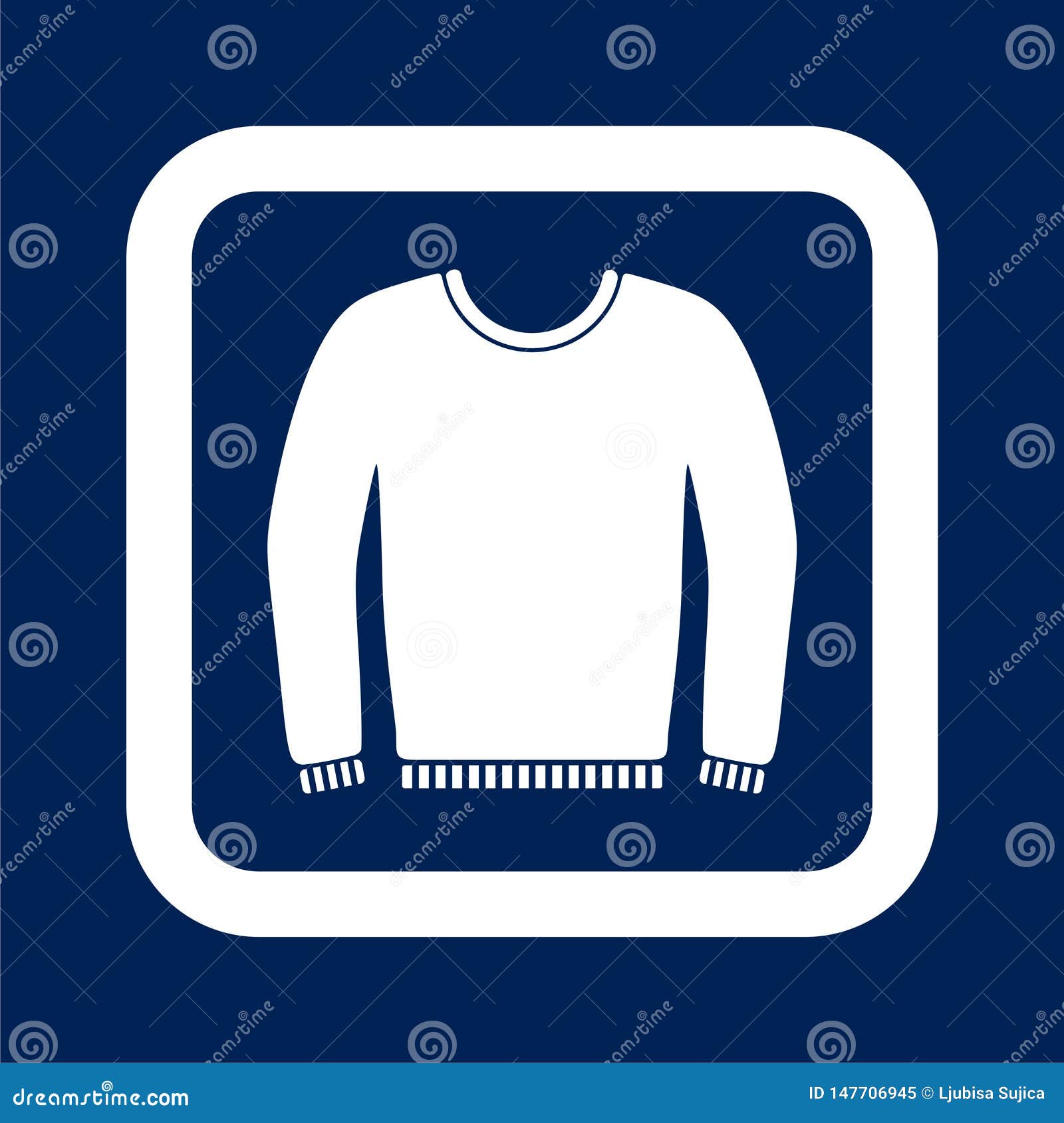 Icono del su?ter - ejemplo ilustración del vector. Ilustración de ...