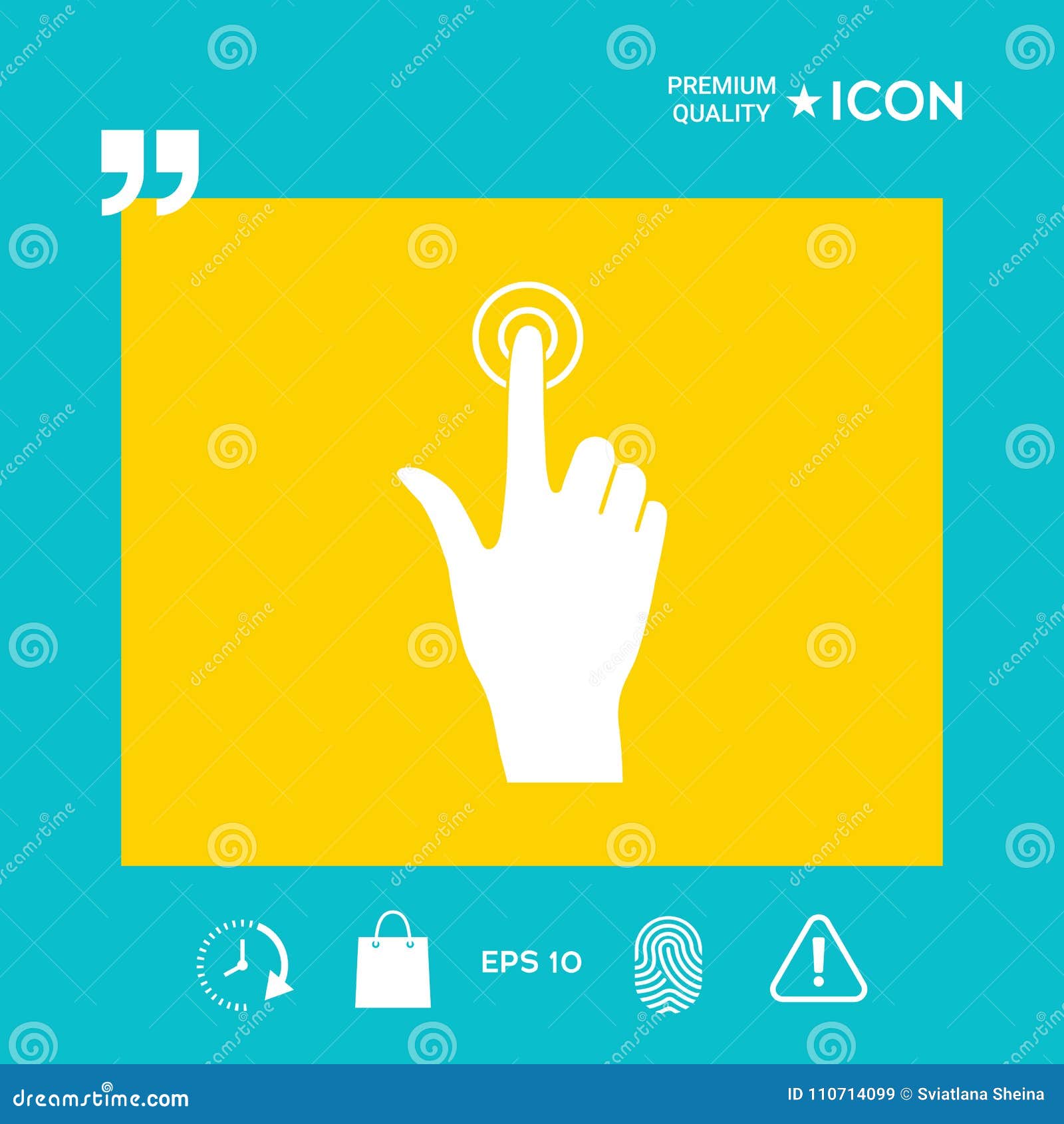 Icono Del Tecleo De La Mano Ilustración del Vector - Ilustración de ...