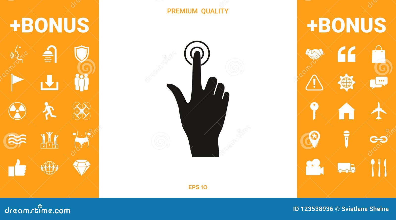 Icono Del Tecleo De La Mano Ilustración del Vector - Ilustración de ...