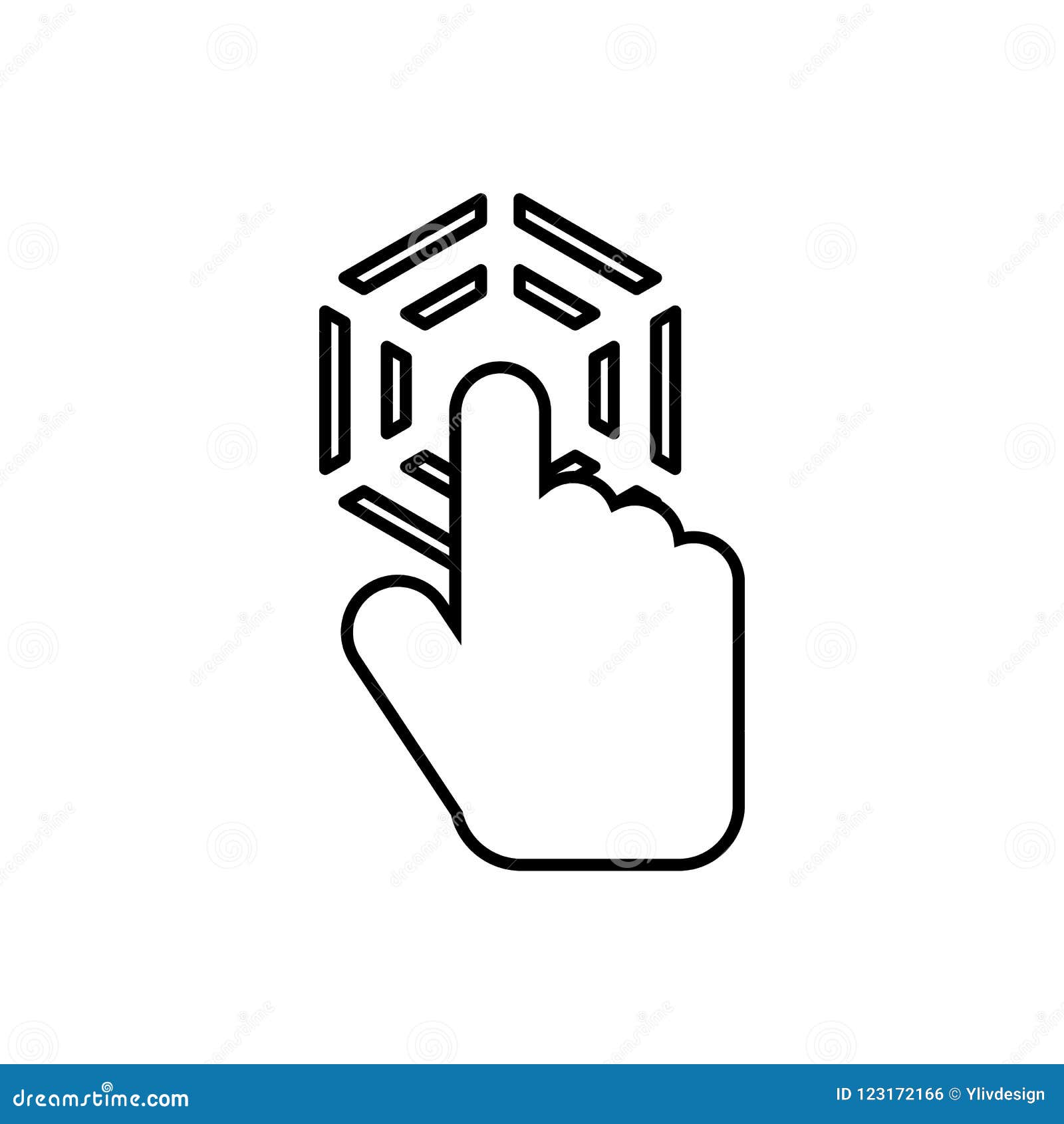 Icono Del Tecleo, Estilo Del Esquema Stock de ilustración - Ilustración ...