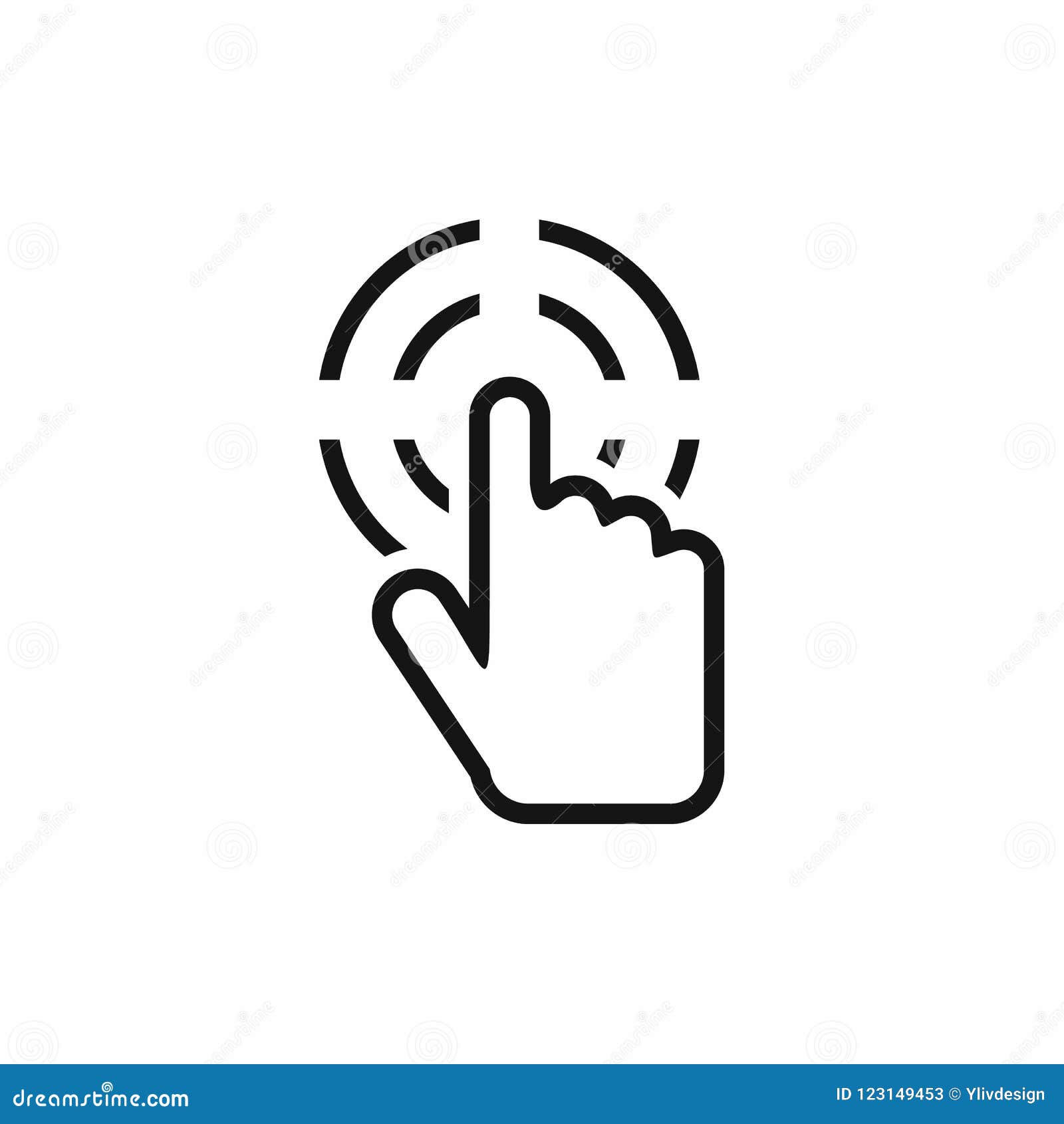 Icono Del Tecleo, Estilo Simple Stock de ilustración - Ilustración de ...