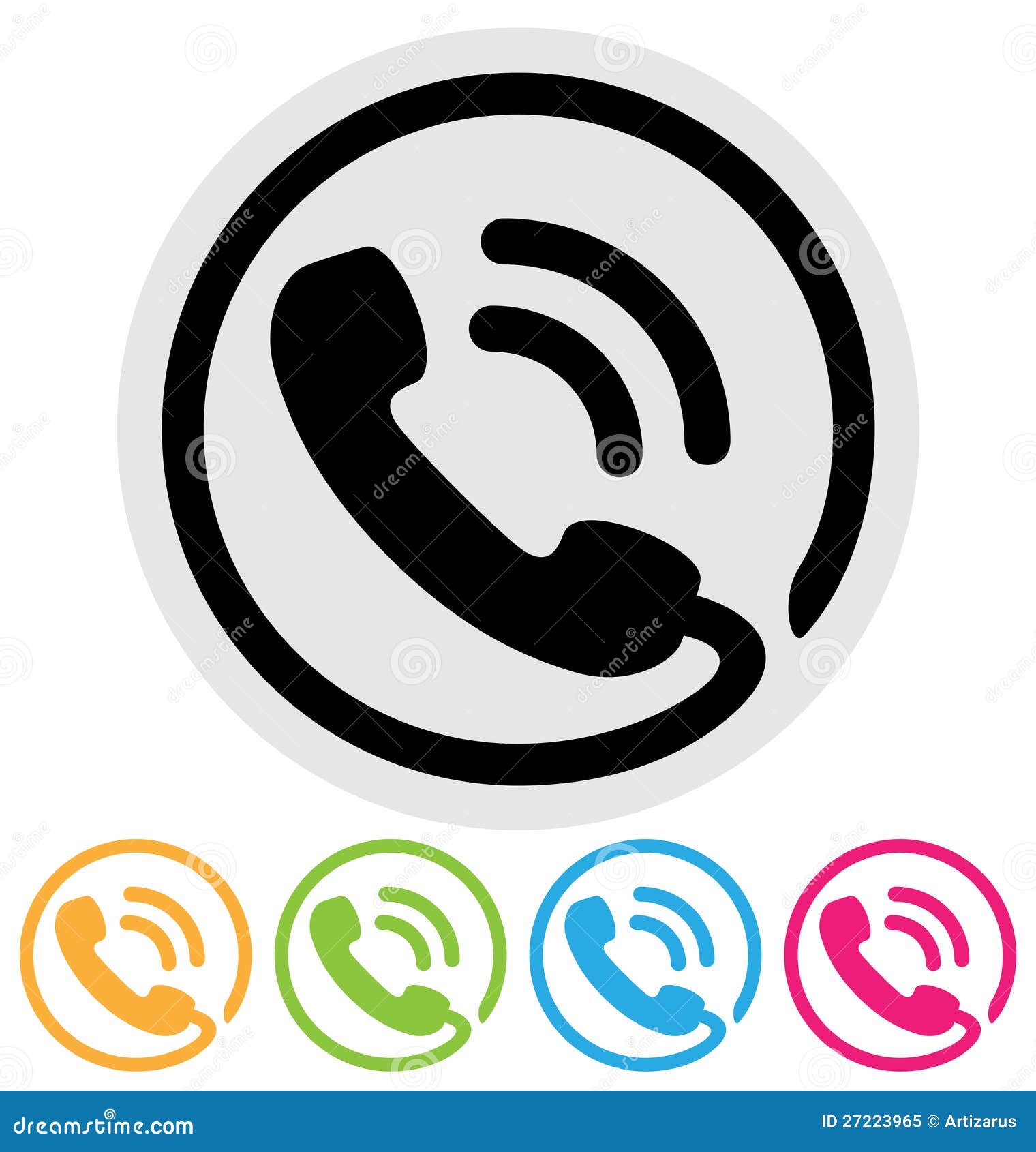 Icono del teléfono ilustración del vector. Ilustración de cliente ...