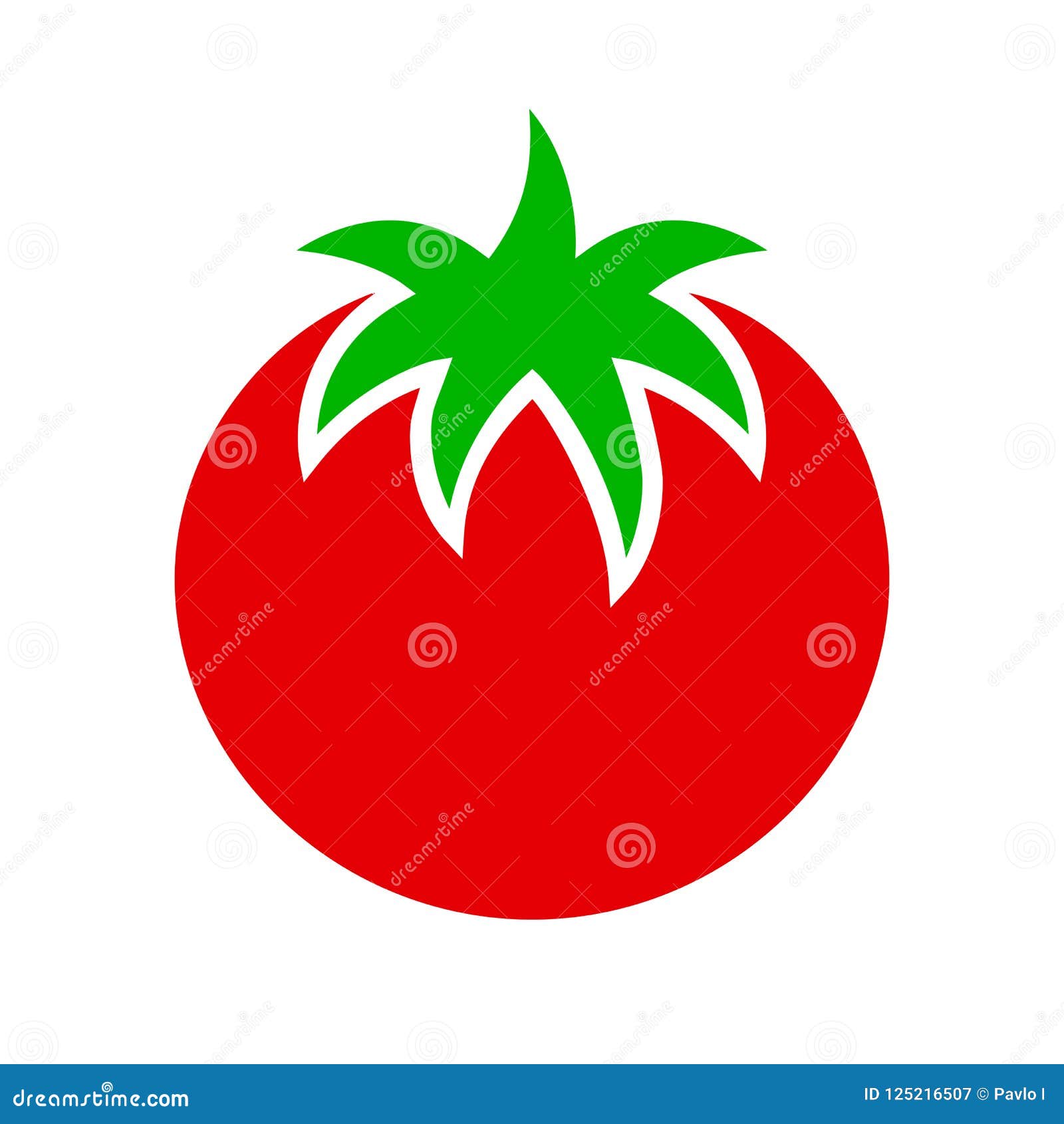 Icono Del Tomate - Vector Común Stock de ilustración - Ilustración de ...