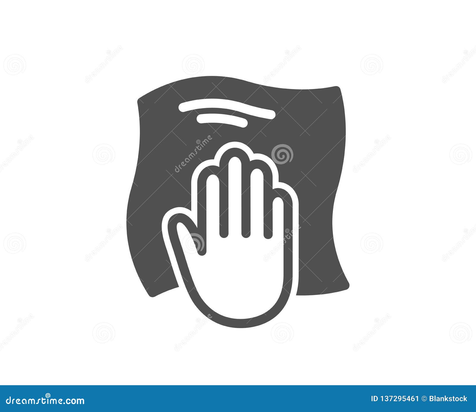 Icono Del Trapo De Limpieza Trapo Con Un Trapo Vector Ilustración del ...