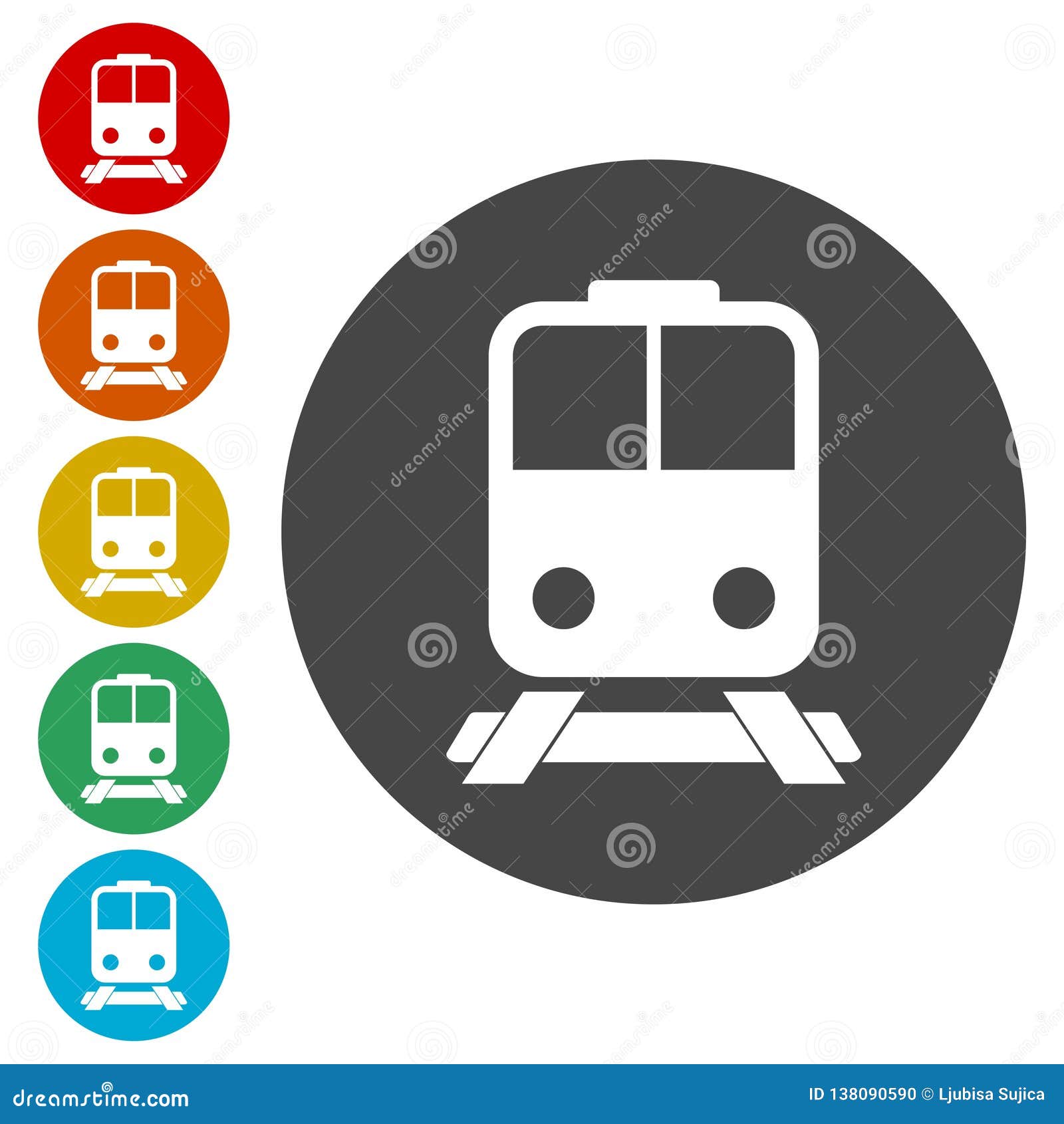 Icono del tren ilustración del vector. Ilustración de icono - 138090590