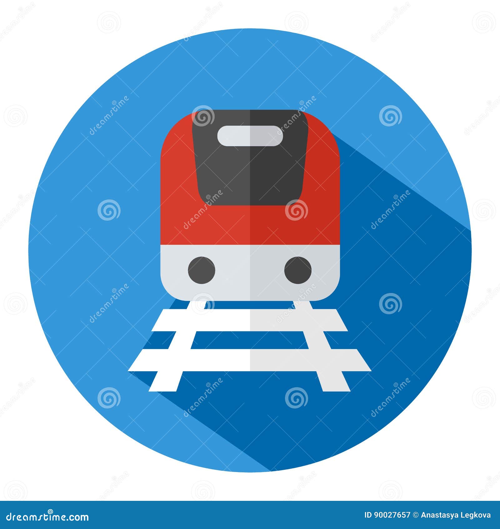 Icono del tren stock de ilustración. Ilustración de pista - 90027657