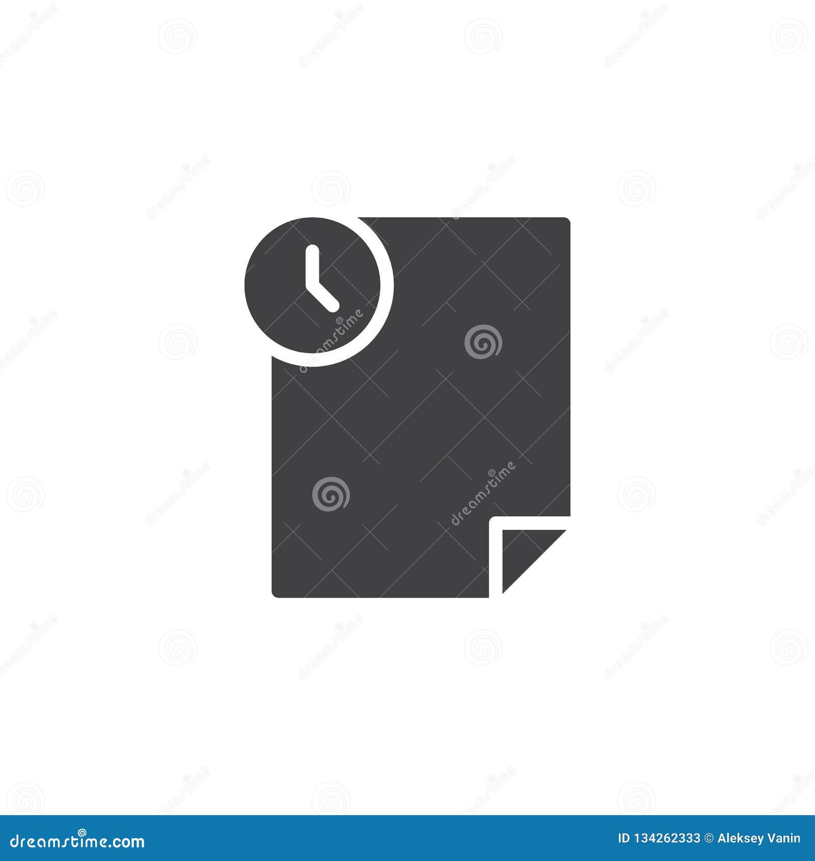 Icono Del Vector Del Archivo Temporal Ilustración del Vector ...