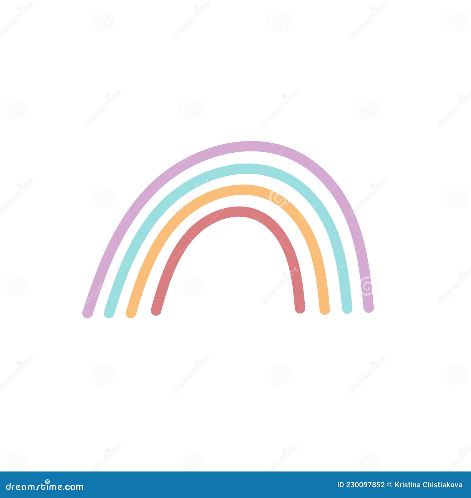 Icono Del Vector Del Arco Iris De Luz De Doodle Simple Ilustración del Vector - Ilustración de ...