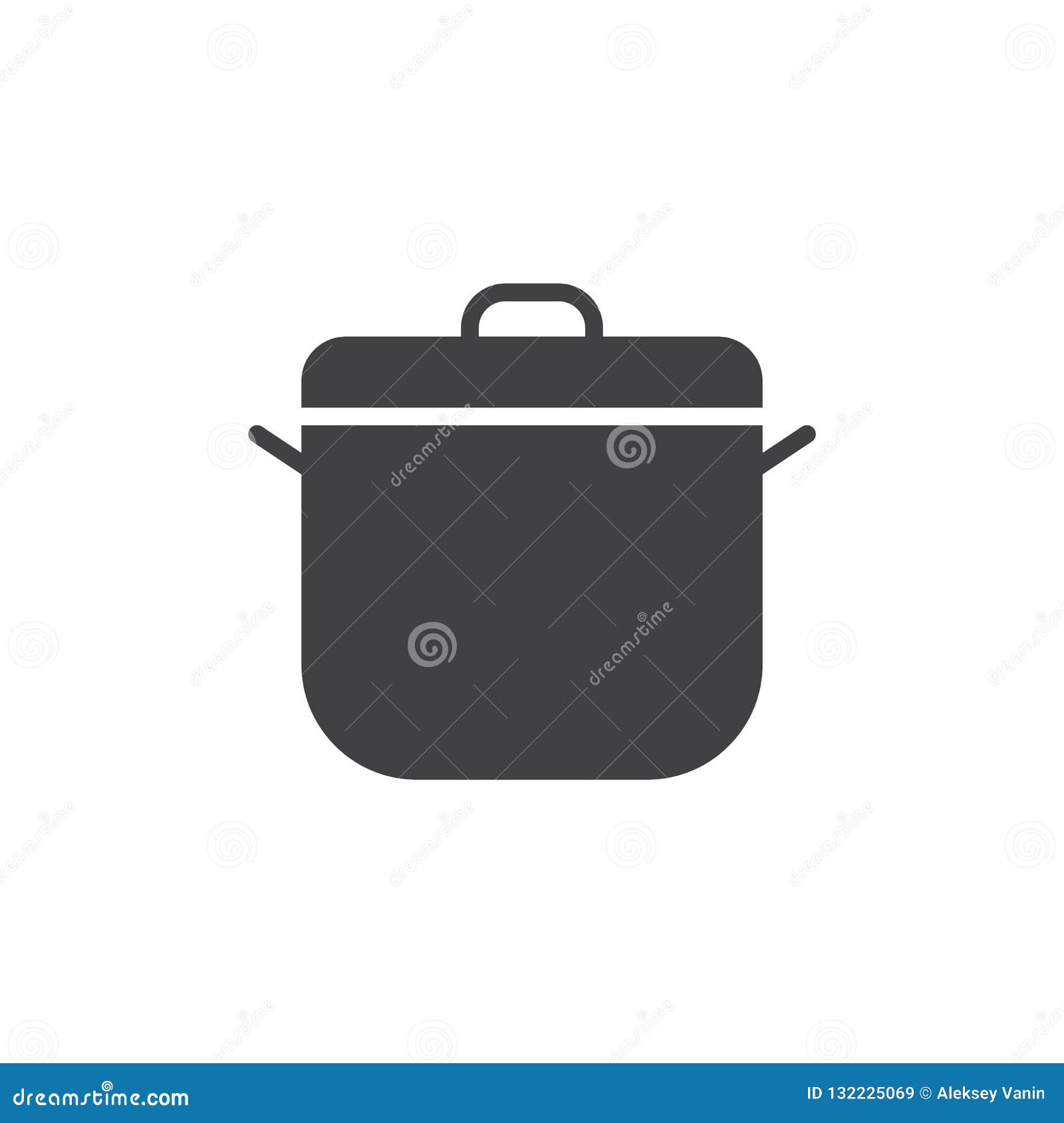 Icono del vector del cazo ilustración del vector. Ilustración de ...