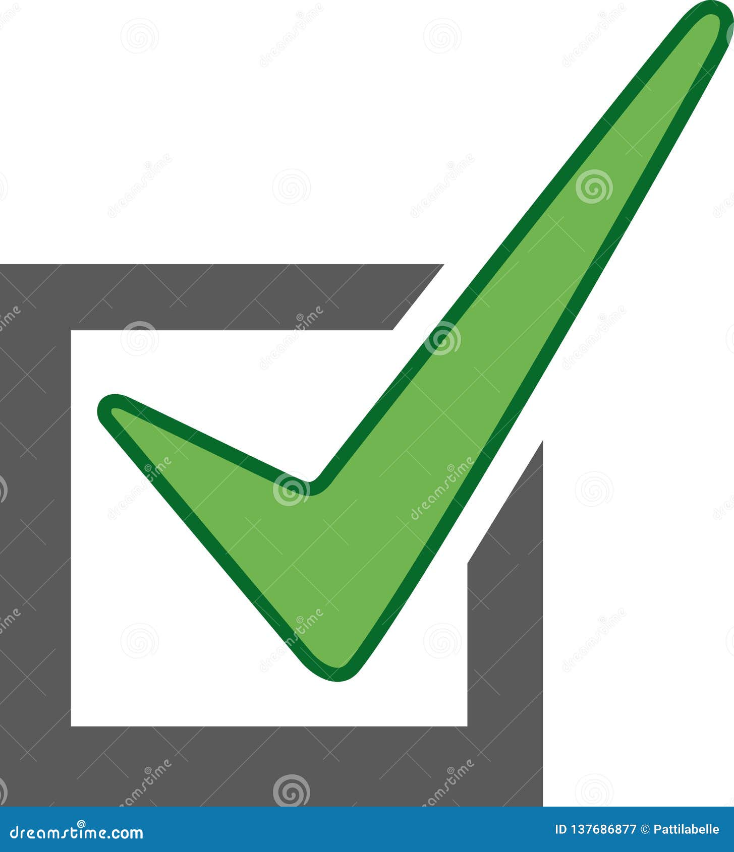 Icono Del Vector Del Checkbox Ilustración del Vector - Ilustración de ...