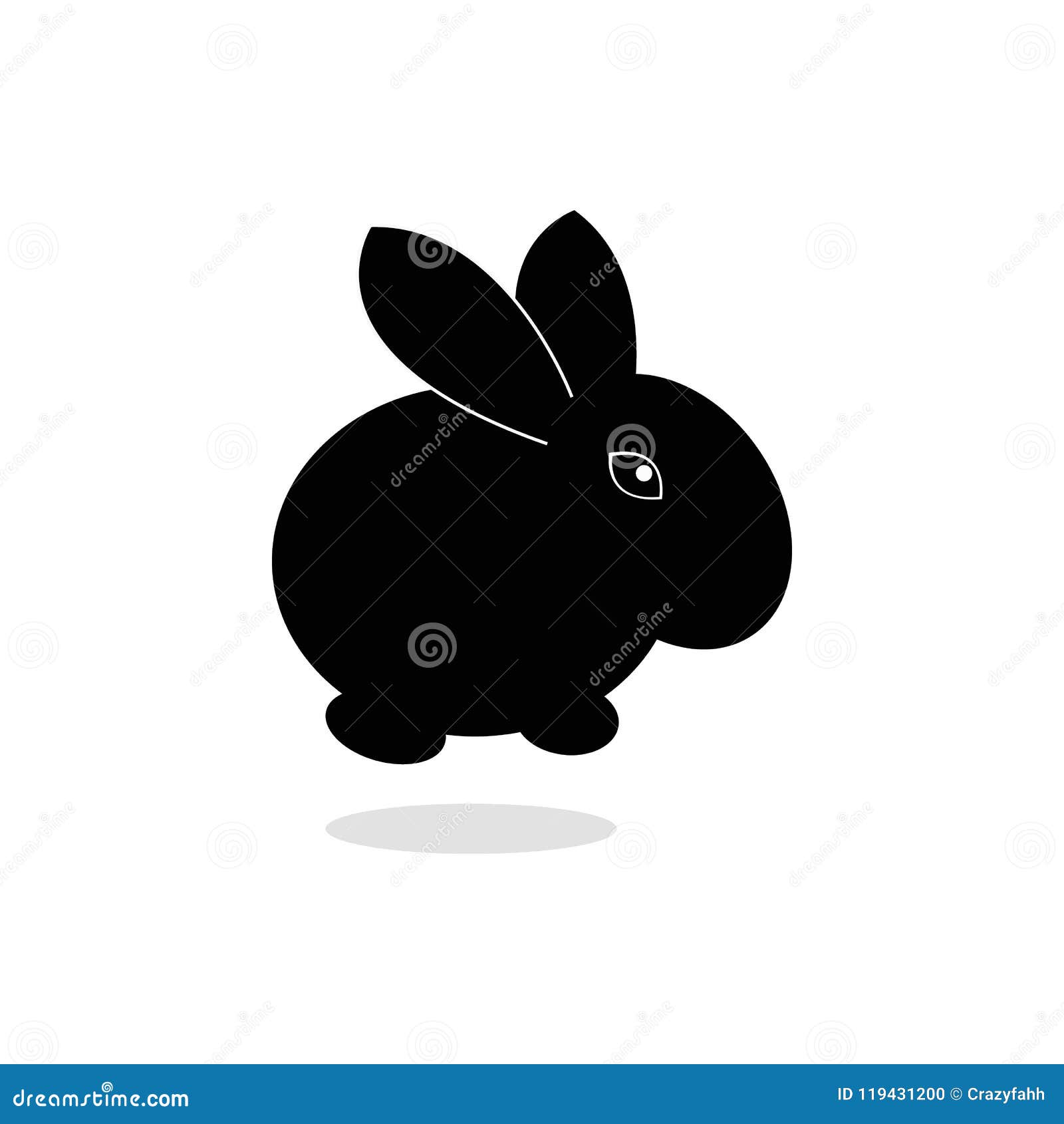 Icono Del Vector Del Conejo Stock de ilustración - Ilustración de ...