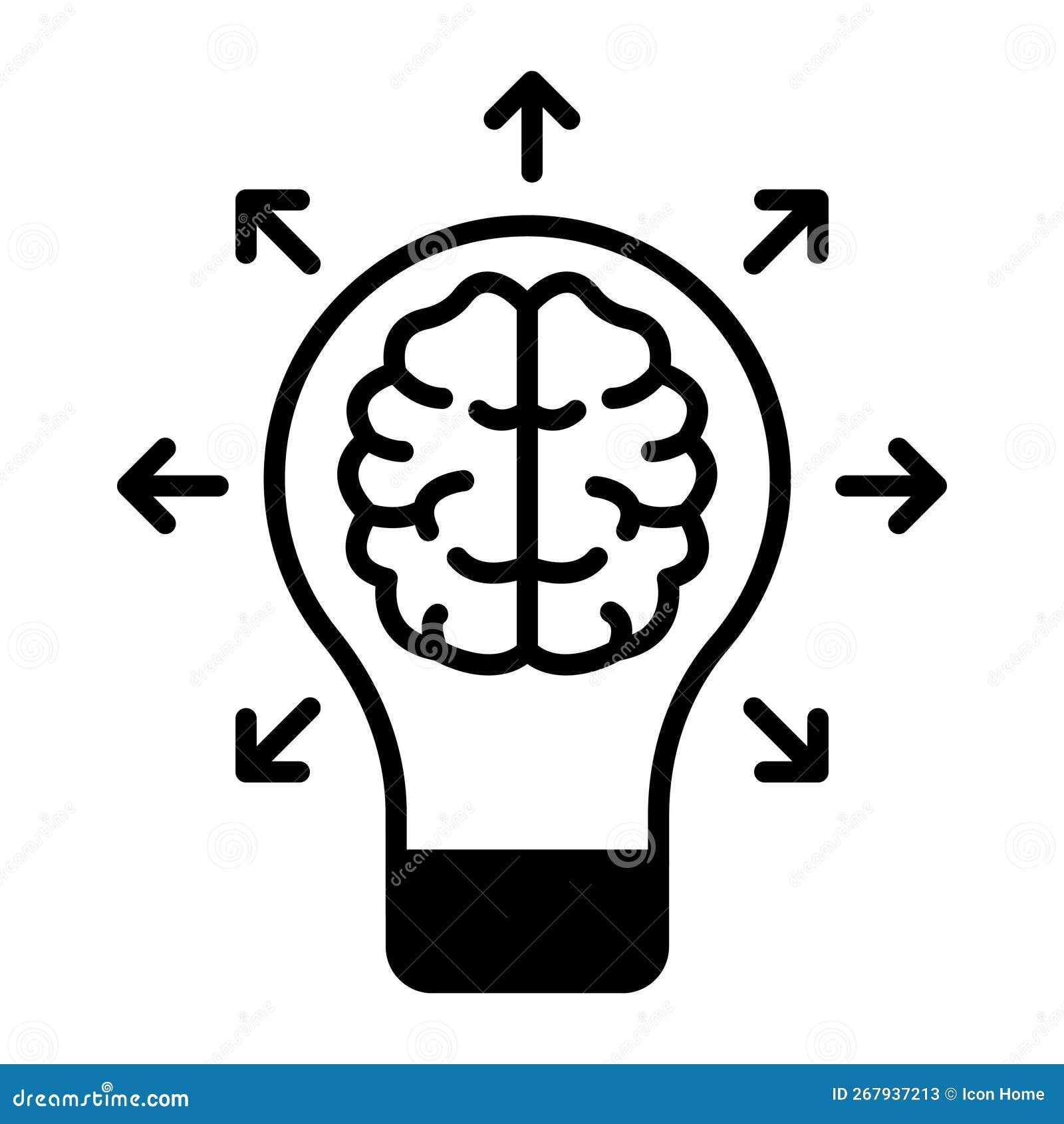 Icono Del Vector De Creatividad Aislado En Fondo Blanco Ilustración del ...