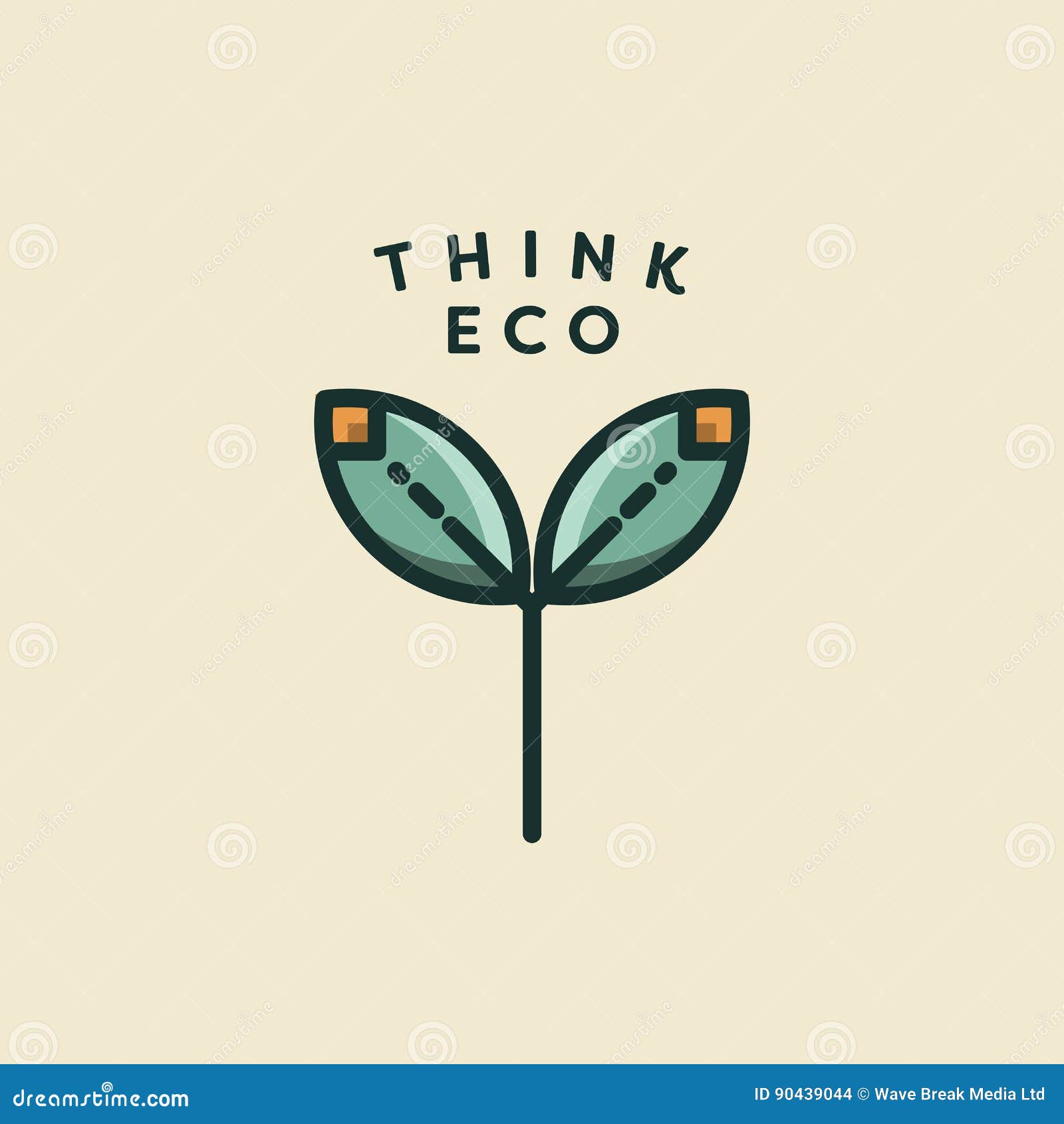 Icono Del Vector De Dos Hojas Ilustración del Vector - Ilustración de ...